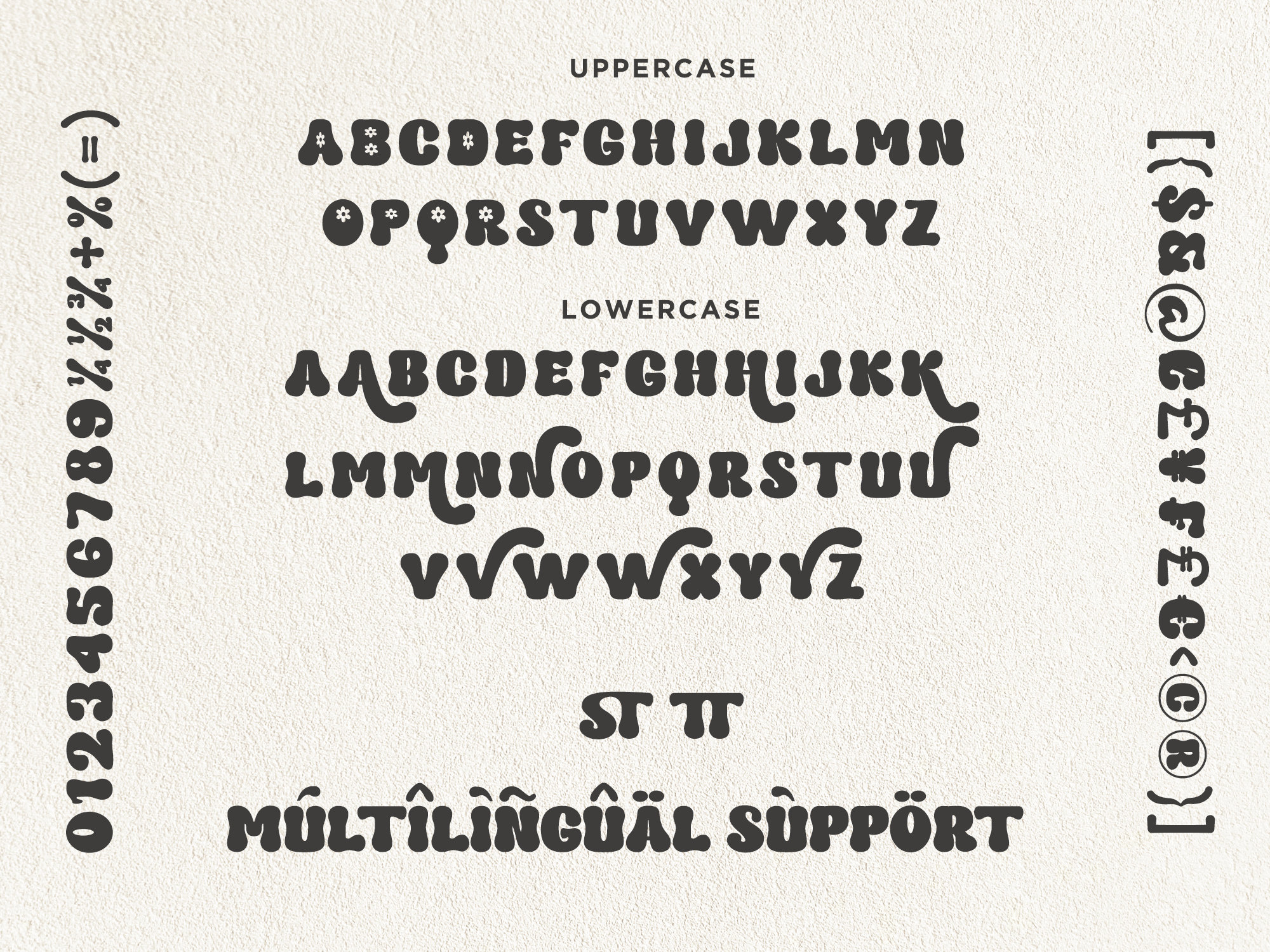 Nervous Font Groovy Font, Retro Font, Bubble Font, Unique Font, Canva ...