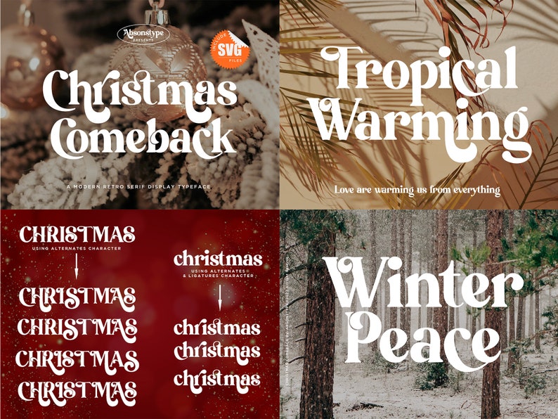 Retro Fonts Bundle Collection Retro Font Groovy Fonts - Etsy