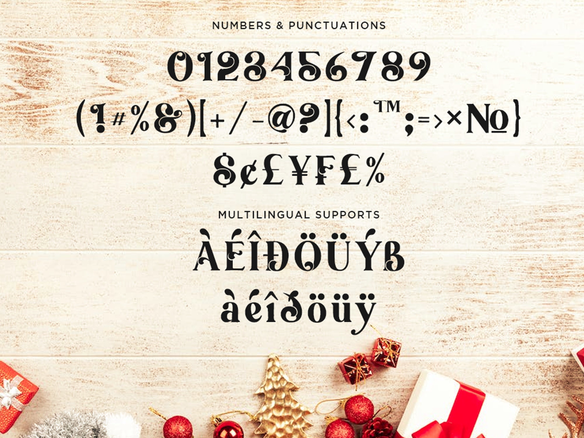 Christmas Font Retro Font, Cheap Font, Unique Font, Quality Font ...