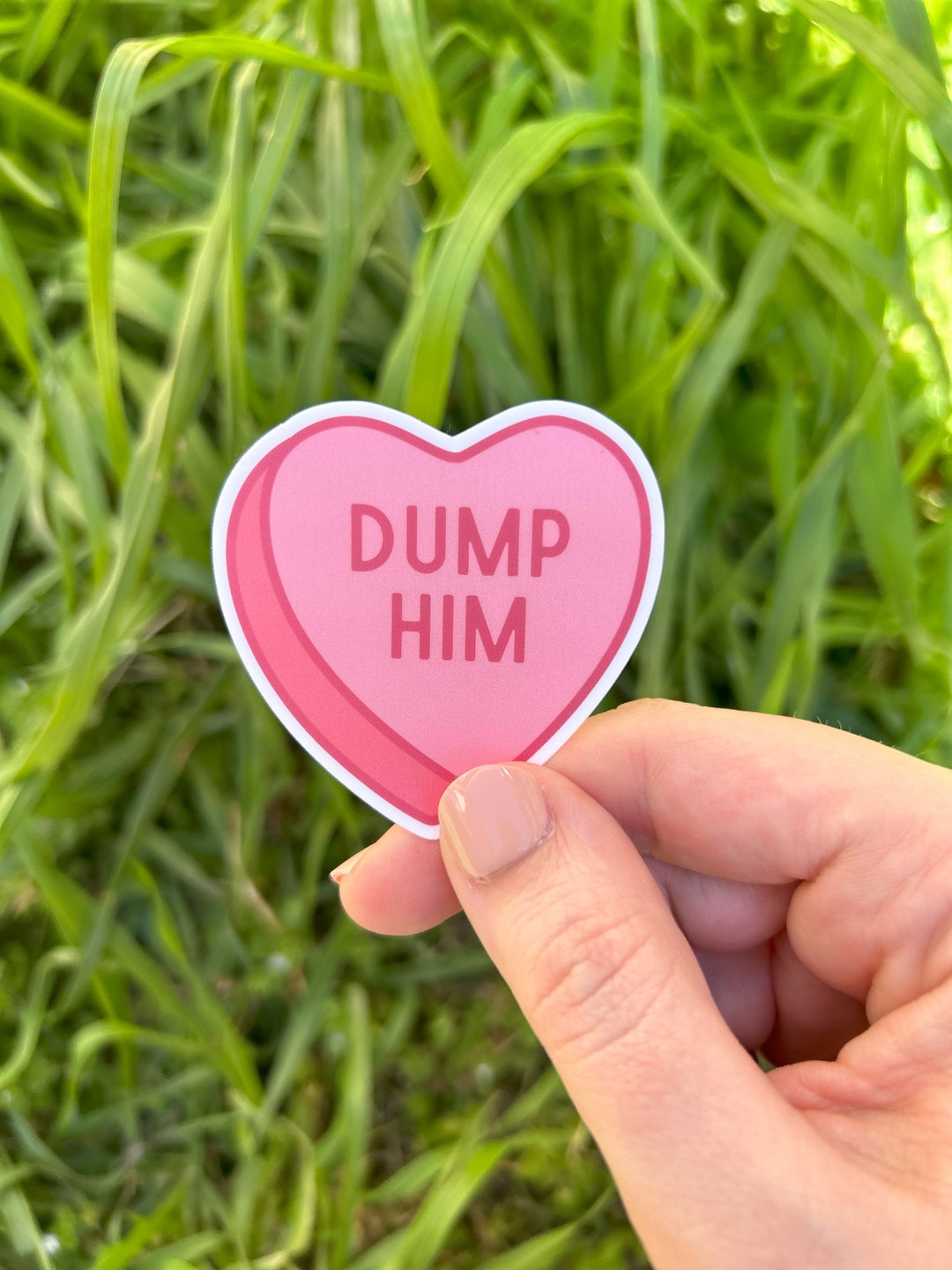 Dump Him Sticker Valentine's Day Decal Laptop Mac Book Bottle Decal ...