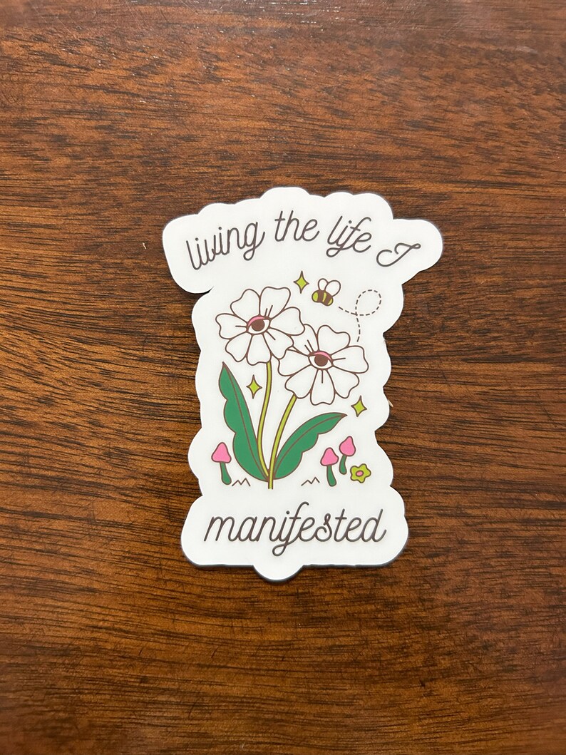 Manifestation Sticker Manifest Decal Laptop Mac Book Bottle Decal Gifts ...