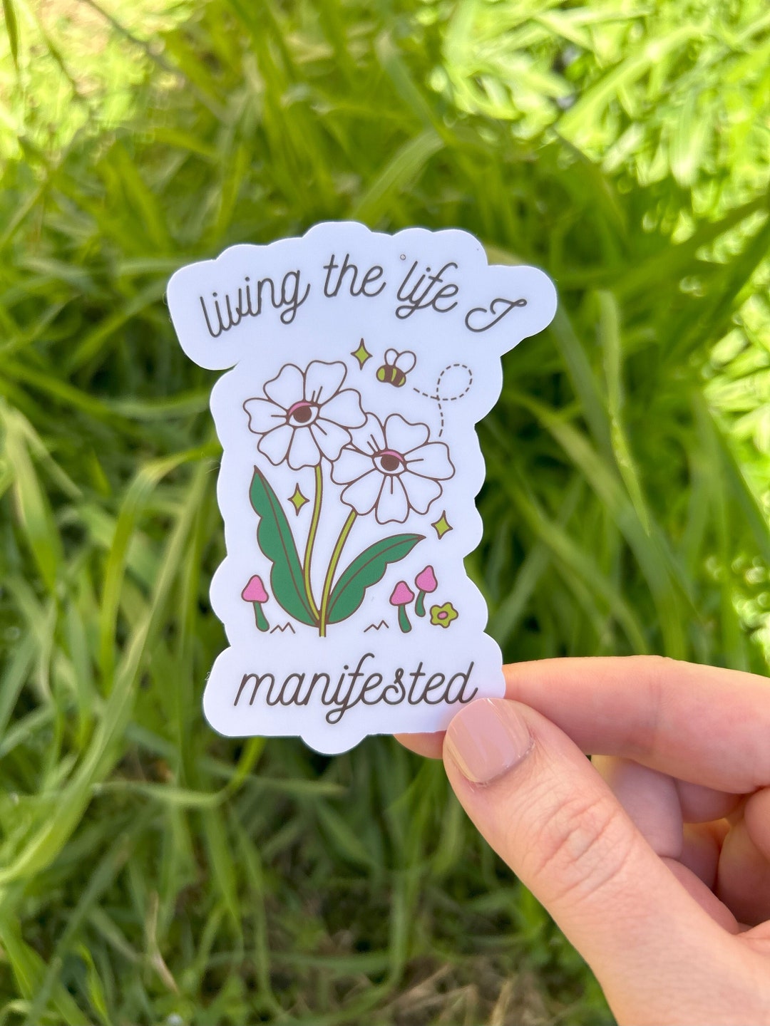 Manifestation Sticker Manifest Decal Laptop Mac Book Bottle Decal Gifts ...