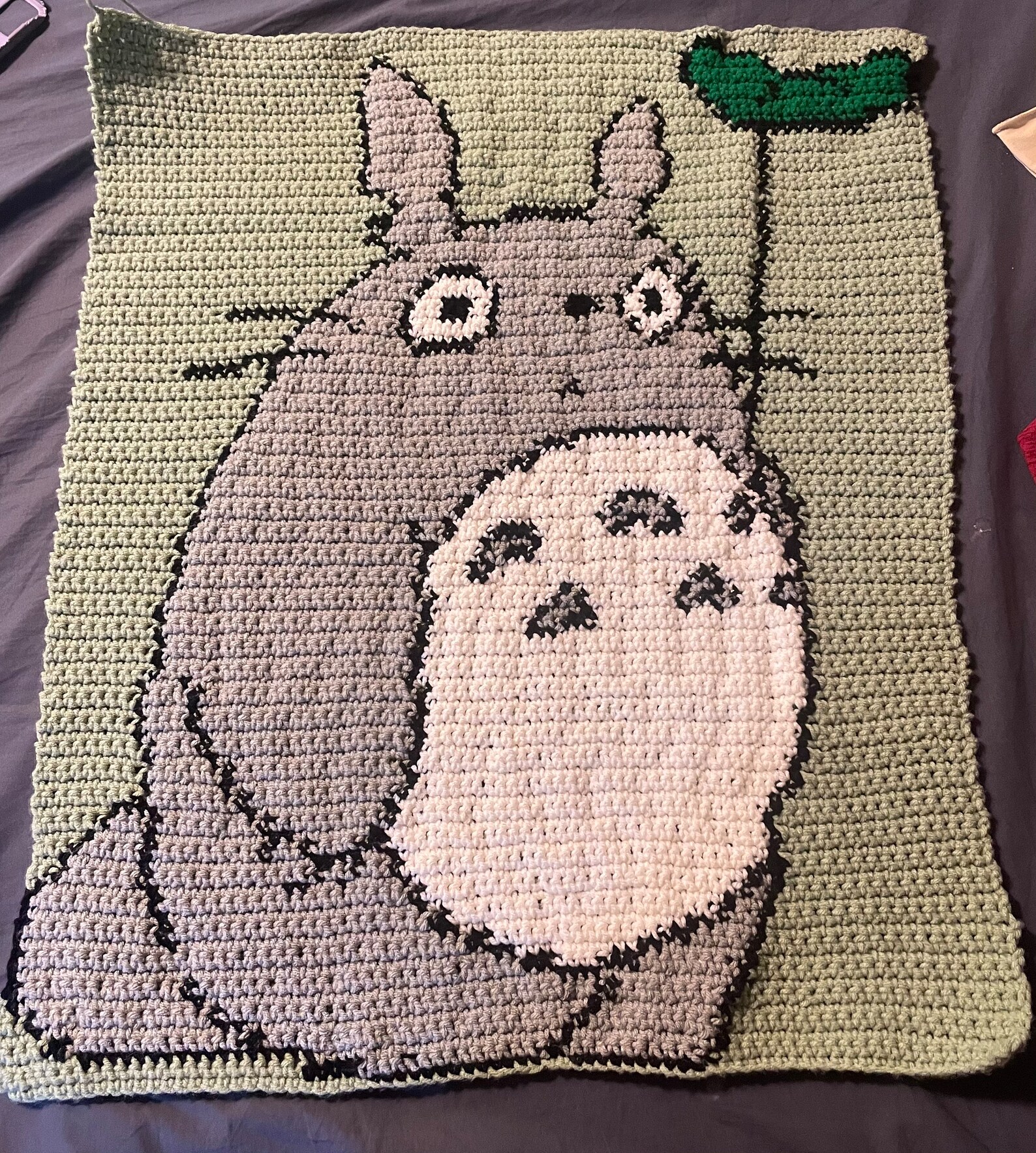 Crochet My Neighbor Totoro Wall Tapestry Charity Donation - Etsy
