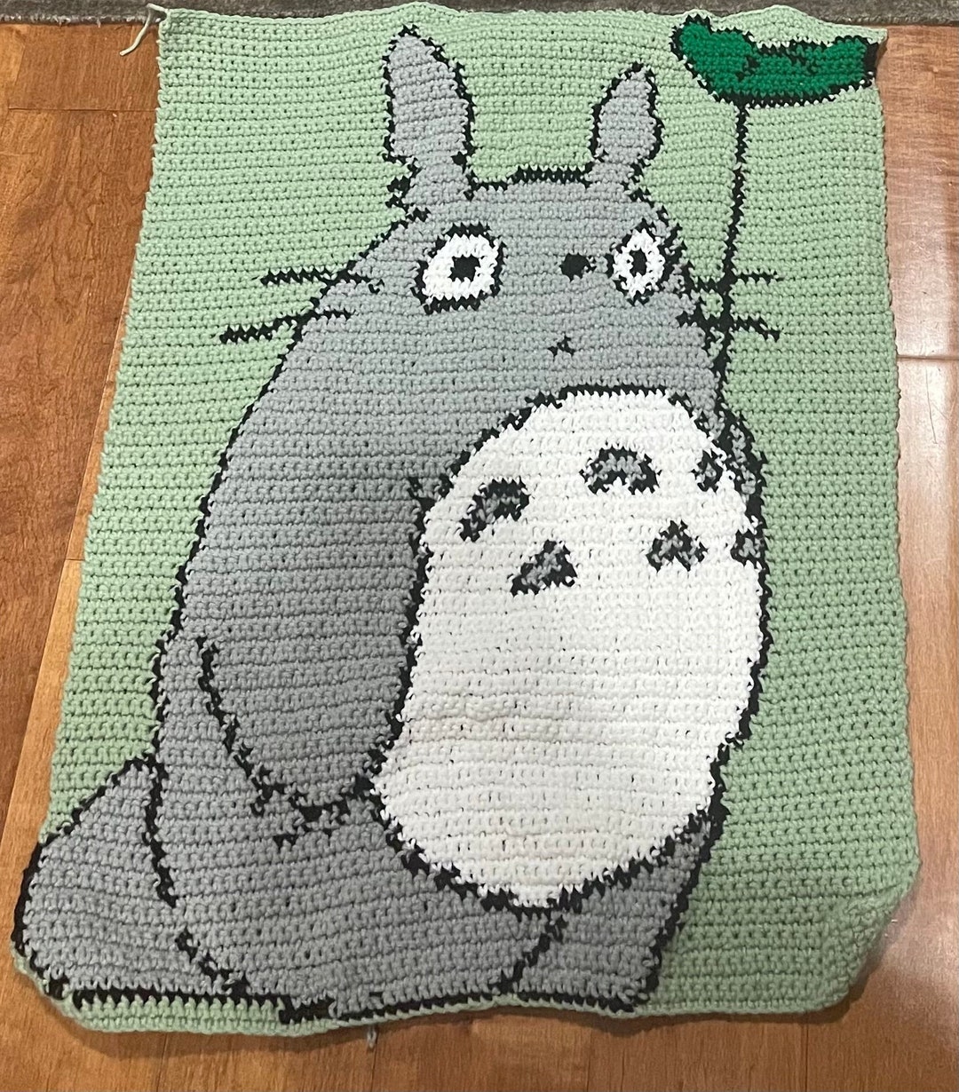 Crochet My Neighbor Totoro Wall Tapestry Charity Donation - Etsy