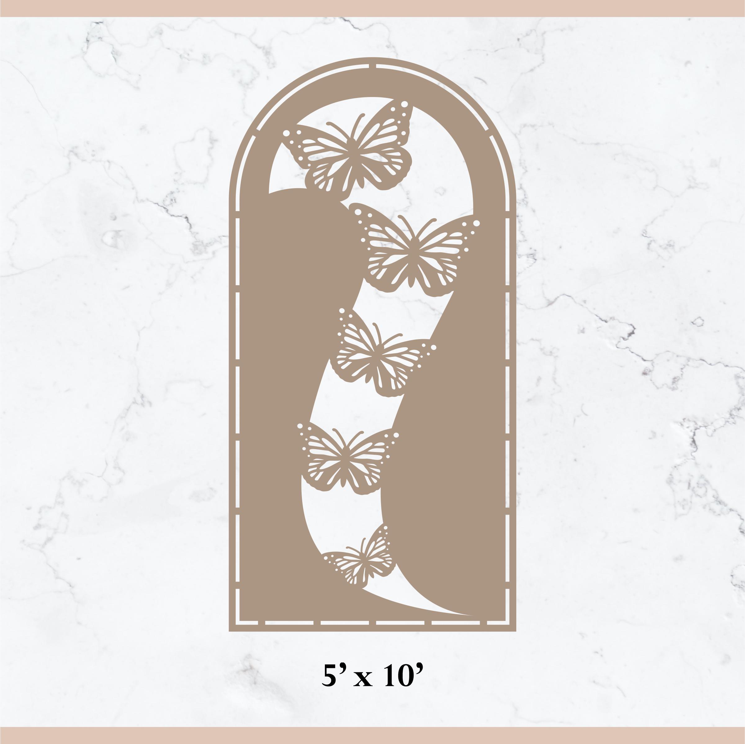 Butterfly Arch Backdrop SVG, Event Template (digital Download) - Etsy
