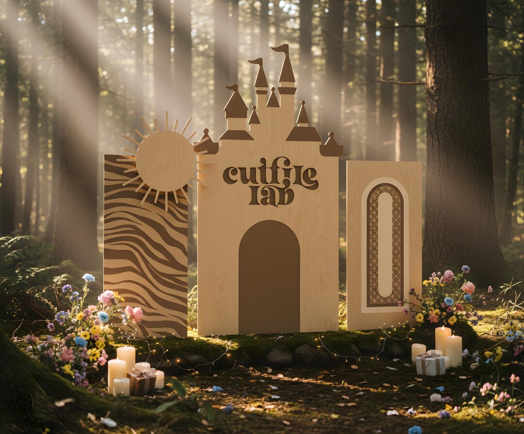 Castle Backdrop SVG, Birthday Decor, Event Arch Sign (digital Design ...