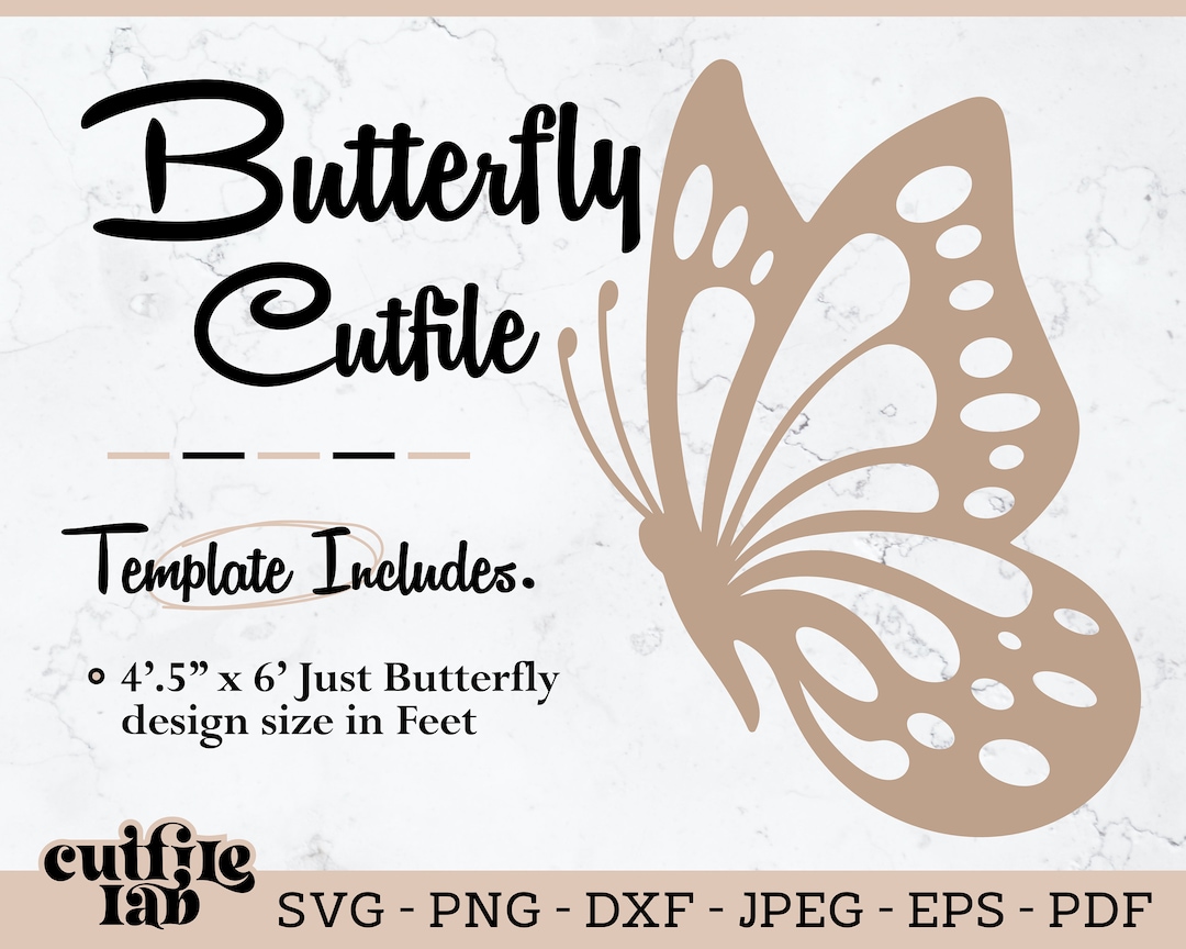 Butterfly Laser Cut File, Event Décor, Wedding Décor, Laser Cut File ...