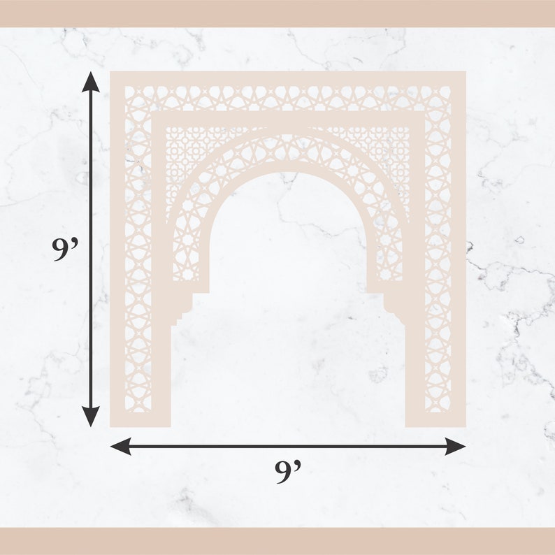 Islamic Pattern Arch SVG, Moorish Arch Svg, Islamic Art Laser Cut File ...