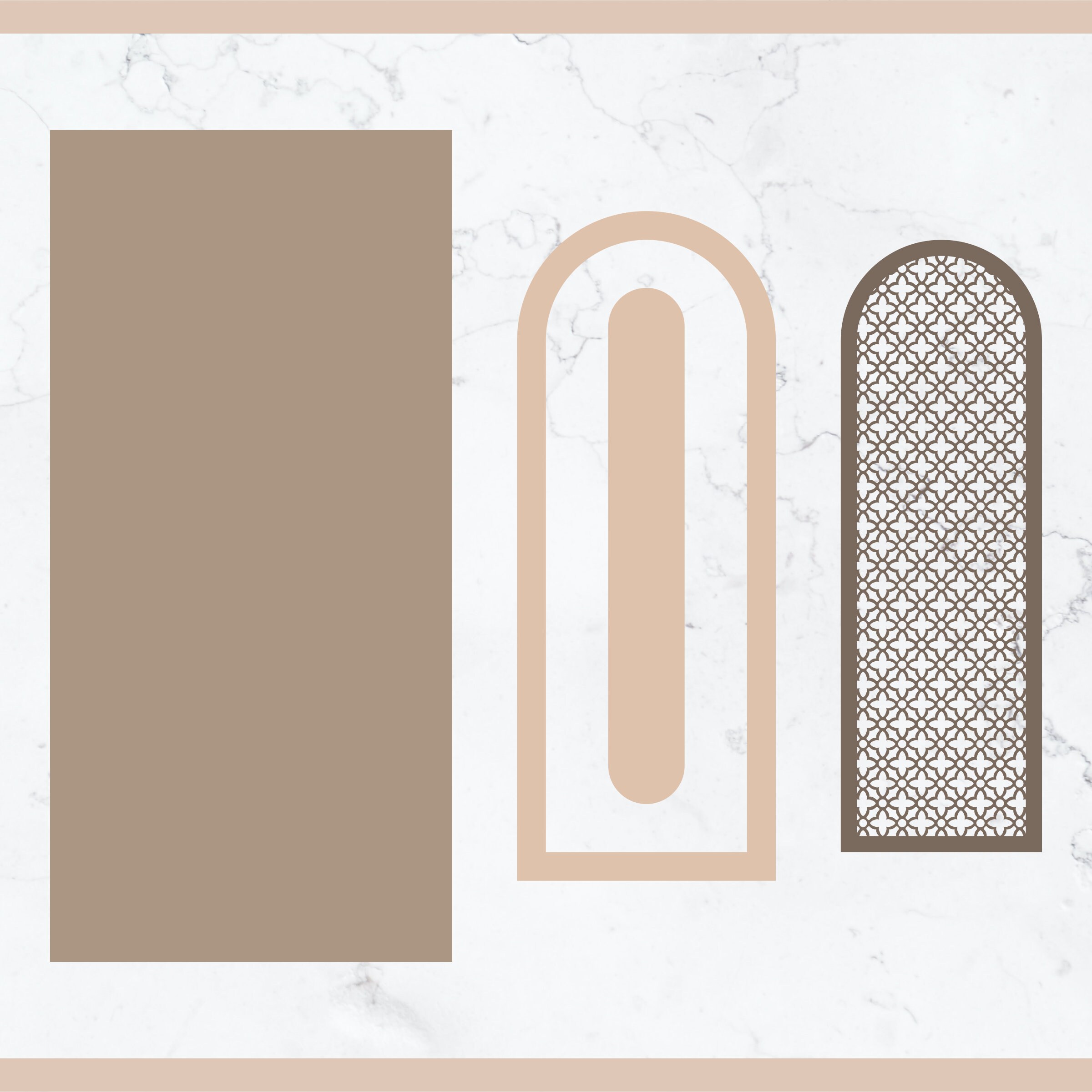 Stylish Layered Template Svg, Different Layers Arch Svg Design, Cut ...