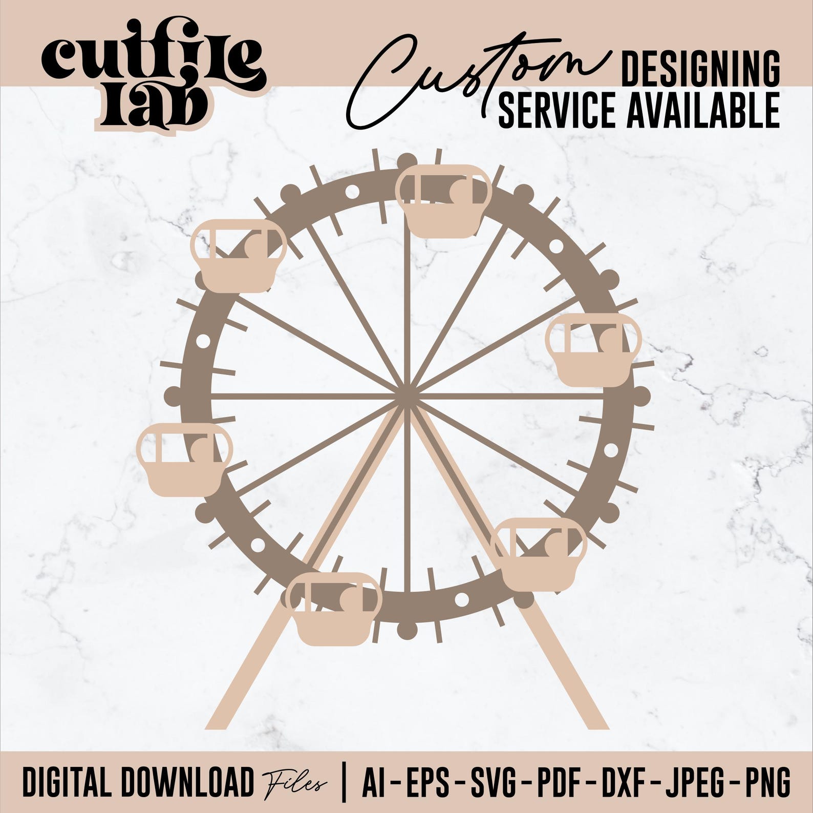 Ferris Wheel Svg, Ferris Wheel Clipart, Ferris Wheel, Theme Park ...