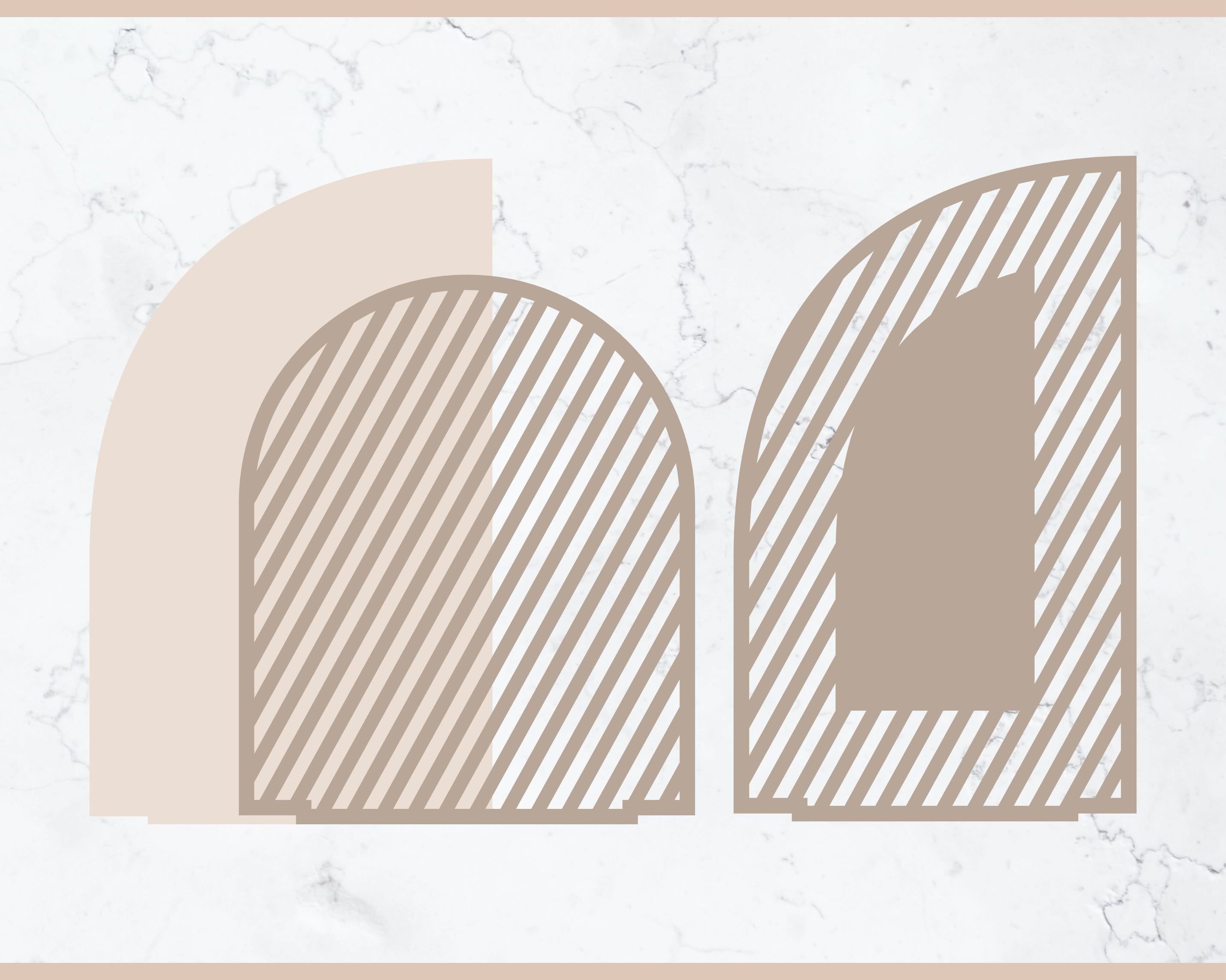 Stylish Arch Template Svg Designs, 12 Half and Rounded Unique Arch ...