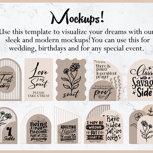 Table Arch Sign Svg, Business QR Arch Svg, Acrylic Wedding Sign, Arch ...