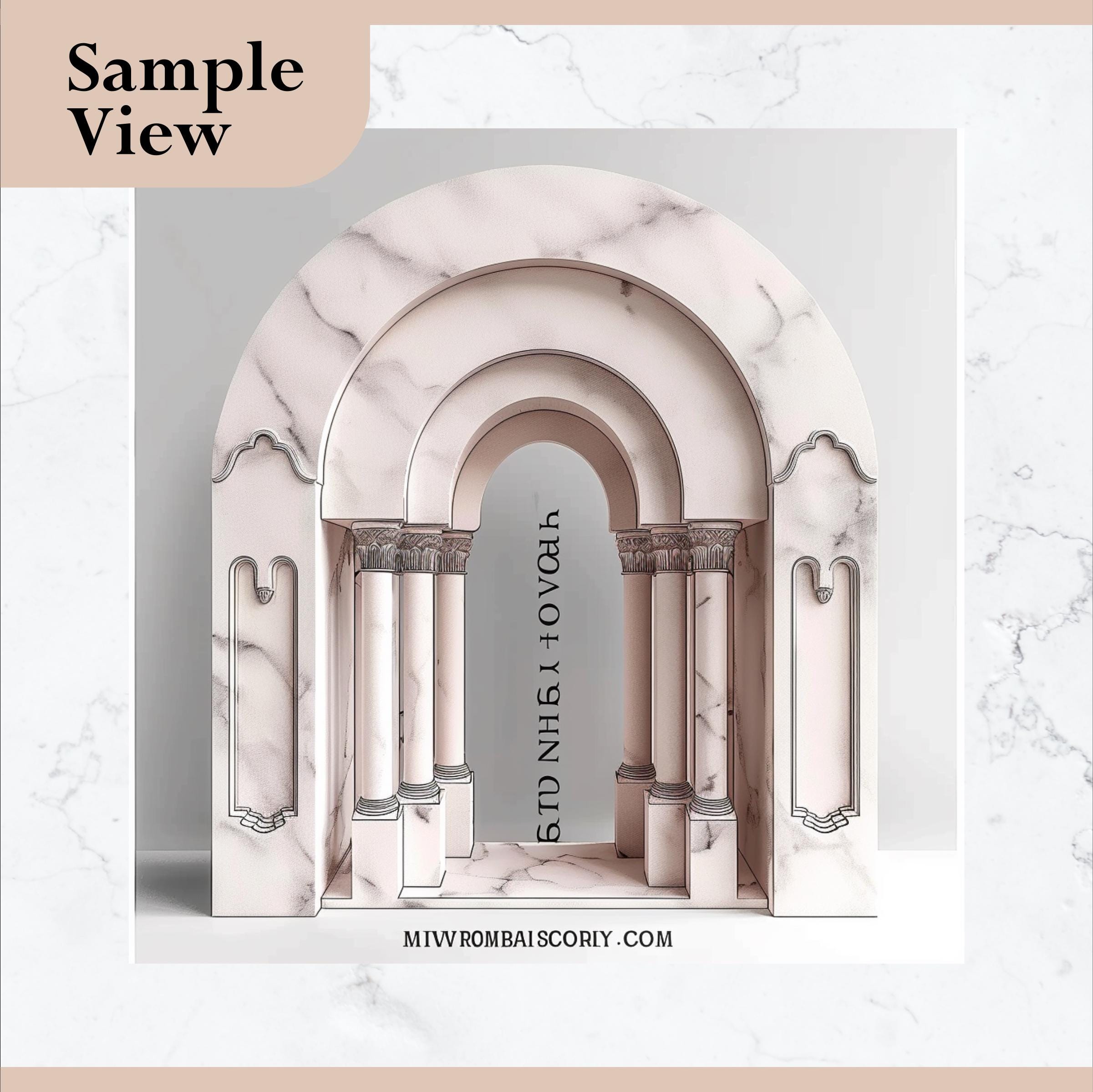 Business QR Arch Svg, Table Arch Sign Svg, Acrylic Wedding Sign, Arch ...