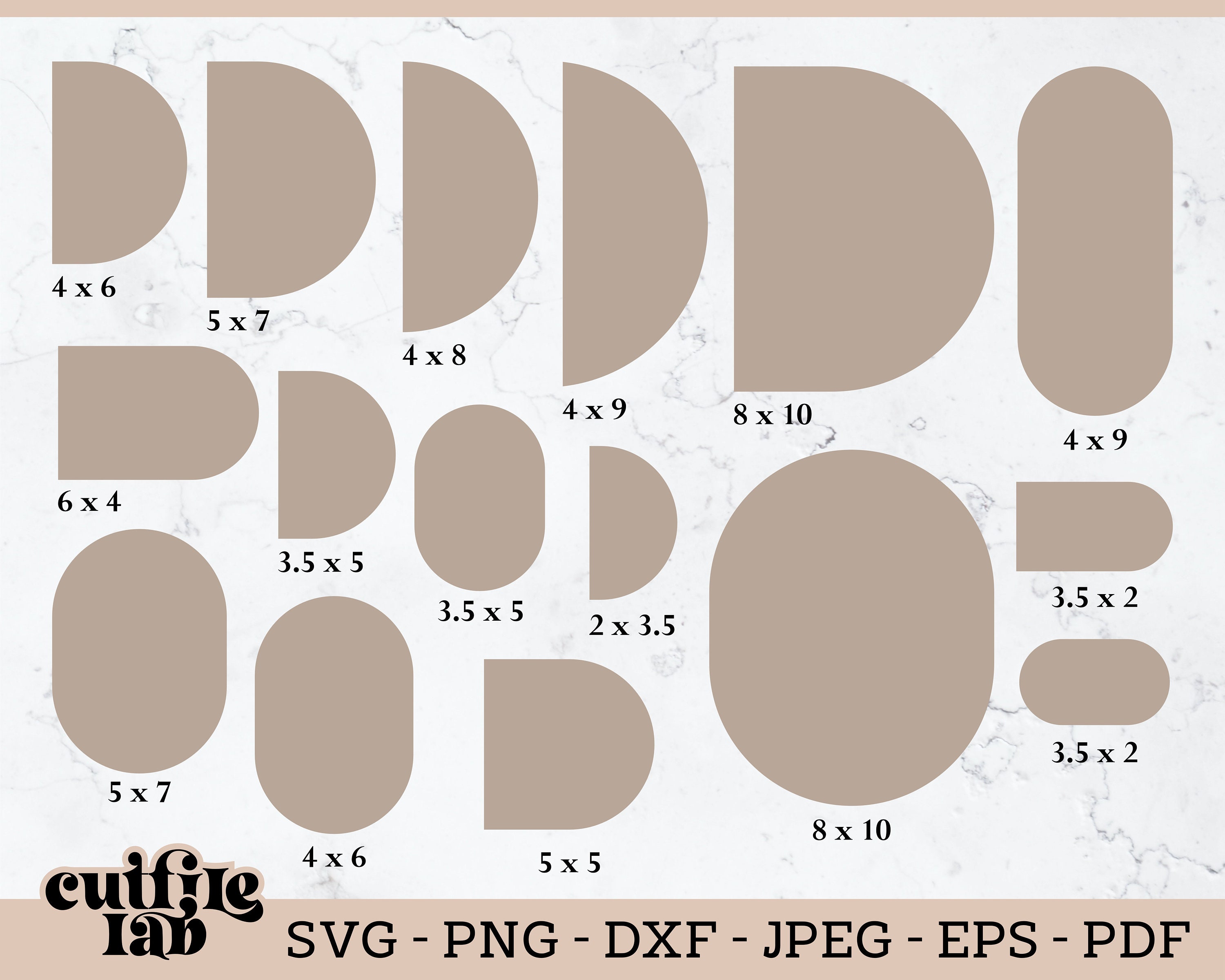 Arch Templates SVG Half and Full Arch Wedding Invitation - Etsy Australia