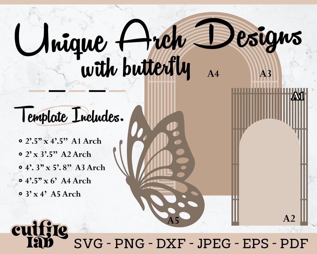 Unique Arches, Butterfly Laser Cutfile, Event Arch, Wedding Arch, Laser ...