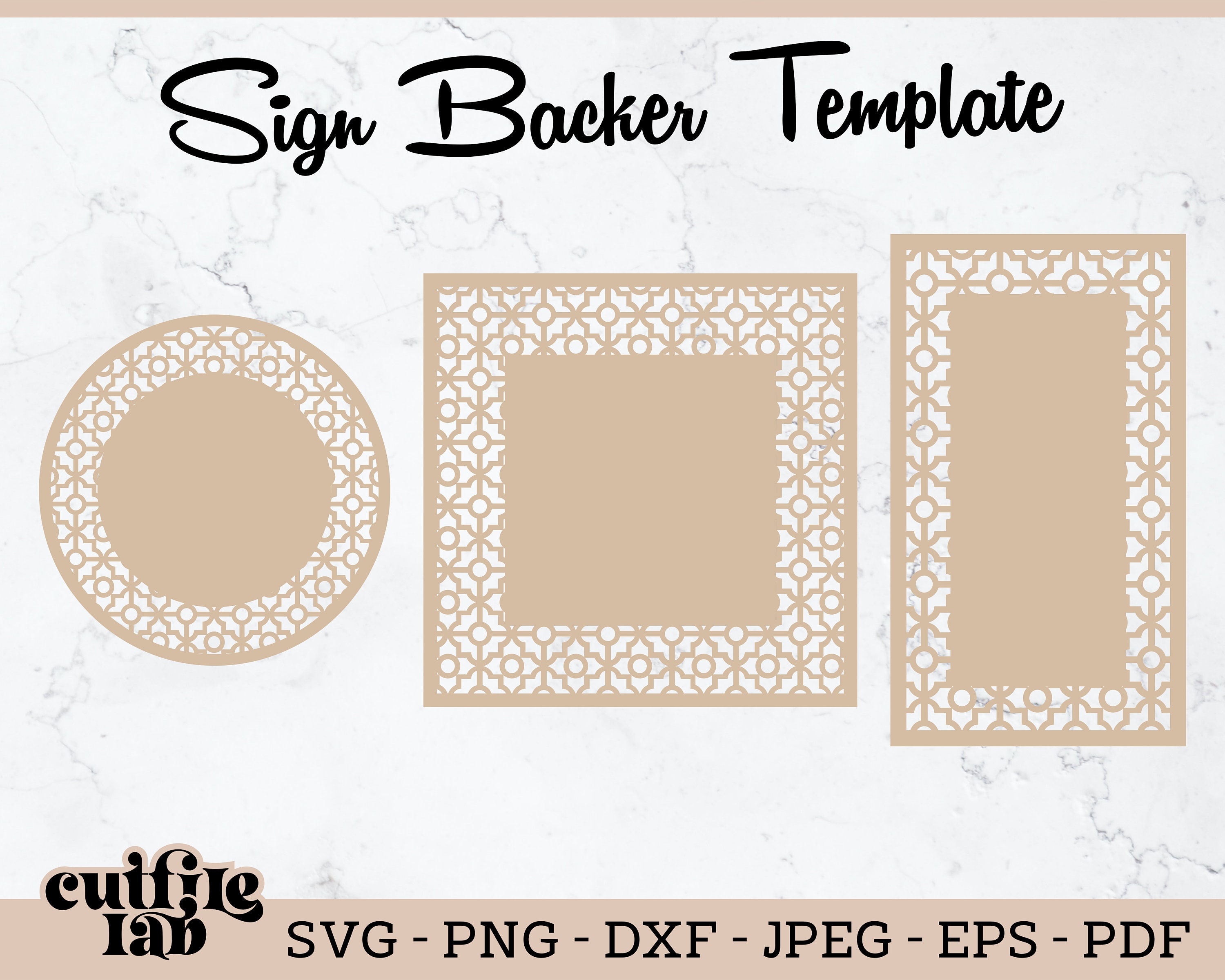 Rattan Cane SVG, Rattan Cane Arch Sign Backer, Cane Sign Backer Bundle ...