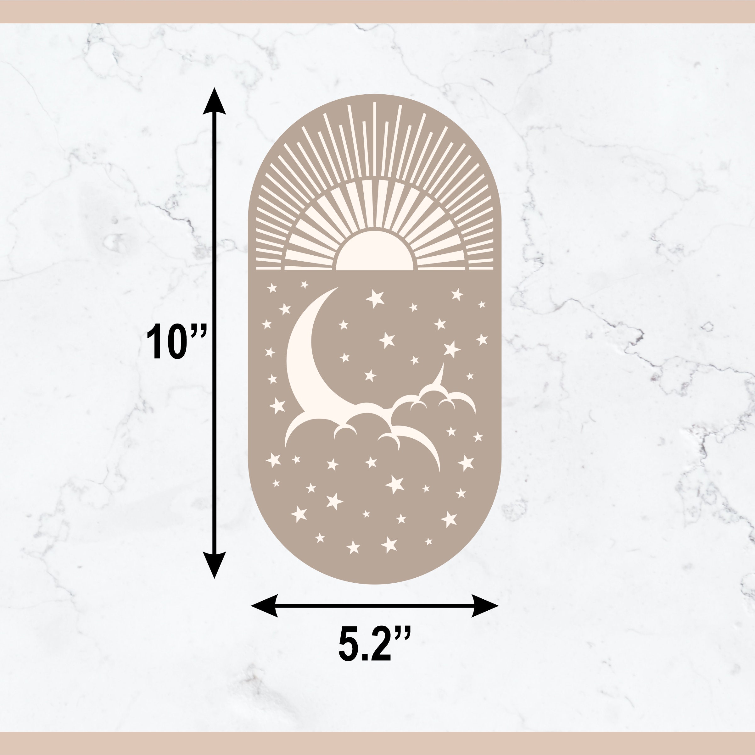 Carved Sun and Moon SVG, Arch Design, Wedding Invitation, Arch Shape ...