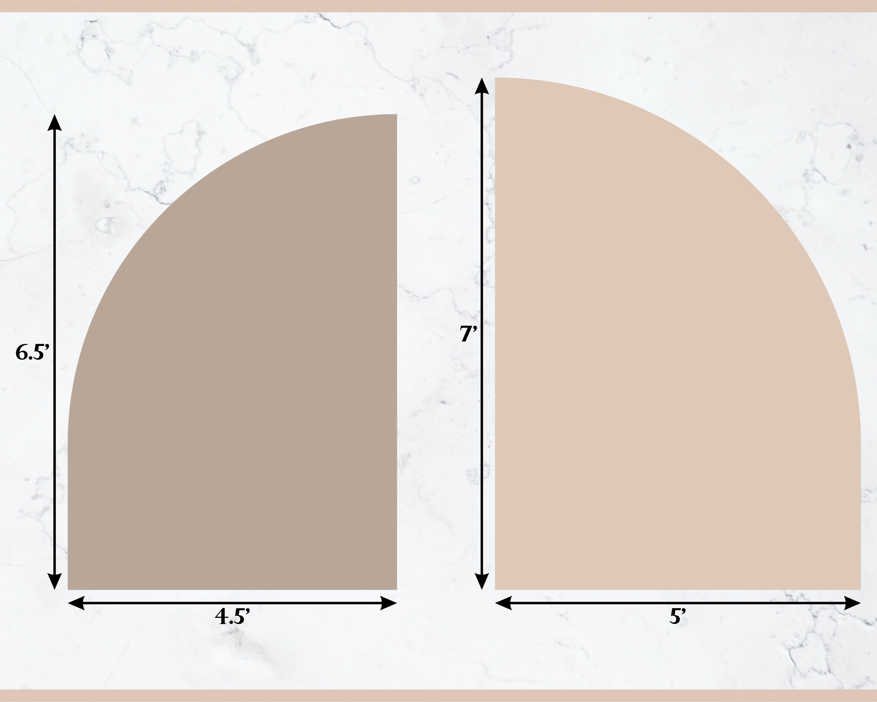 Stylish Arch Templates SVG, Half Arch Wedding Backdrop, Arch Shape ...