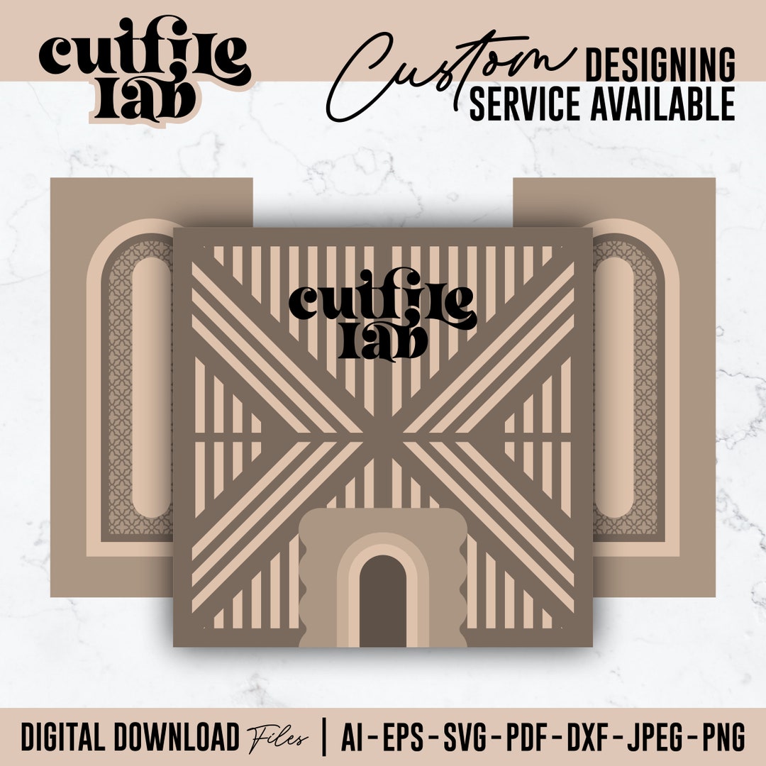 Stylish Layered Template Svg, Different Layers Arch Svg Design, Cut ...