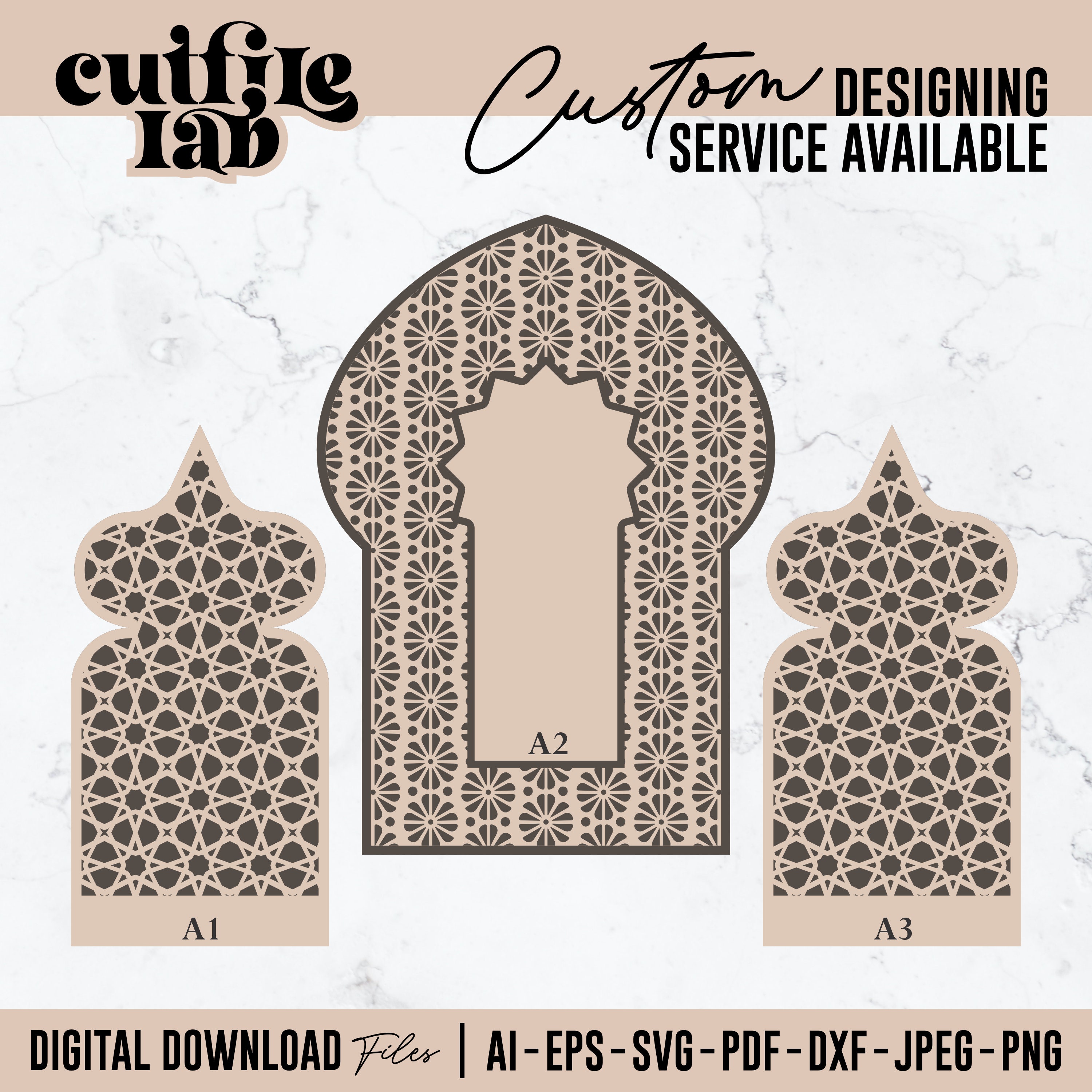 Islamic Art Laser Cut File, Moorish Arch SVG (digital Download) - Etsy