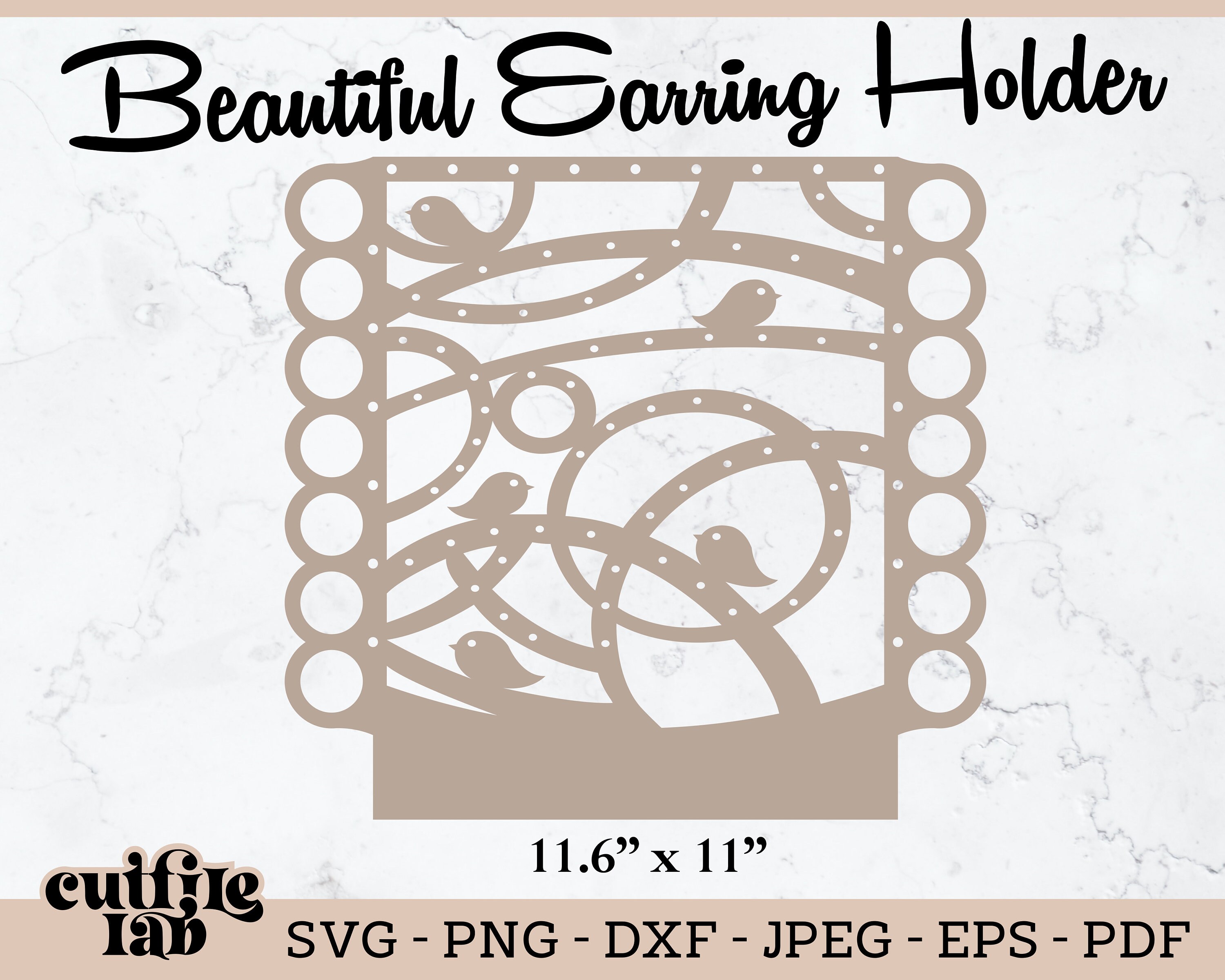 Earring Stand Svg, Earring Holder Svg, Earring Stand, Earring Display ...