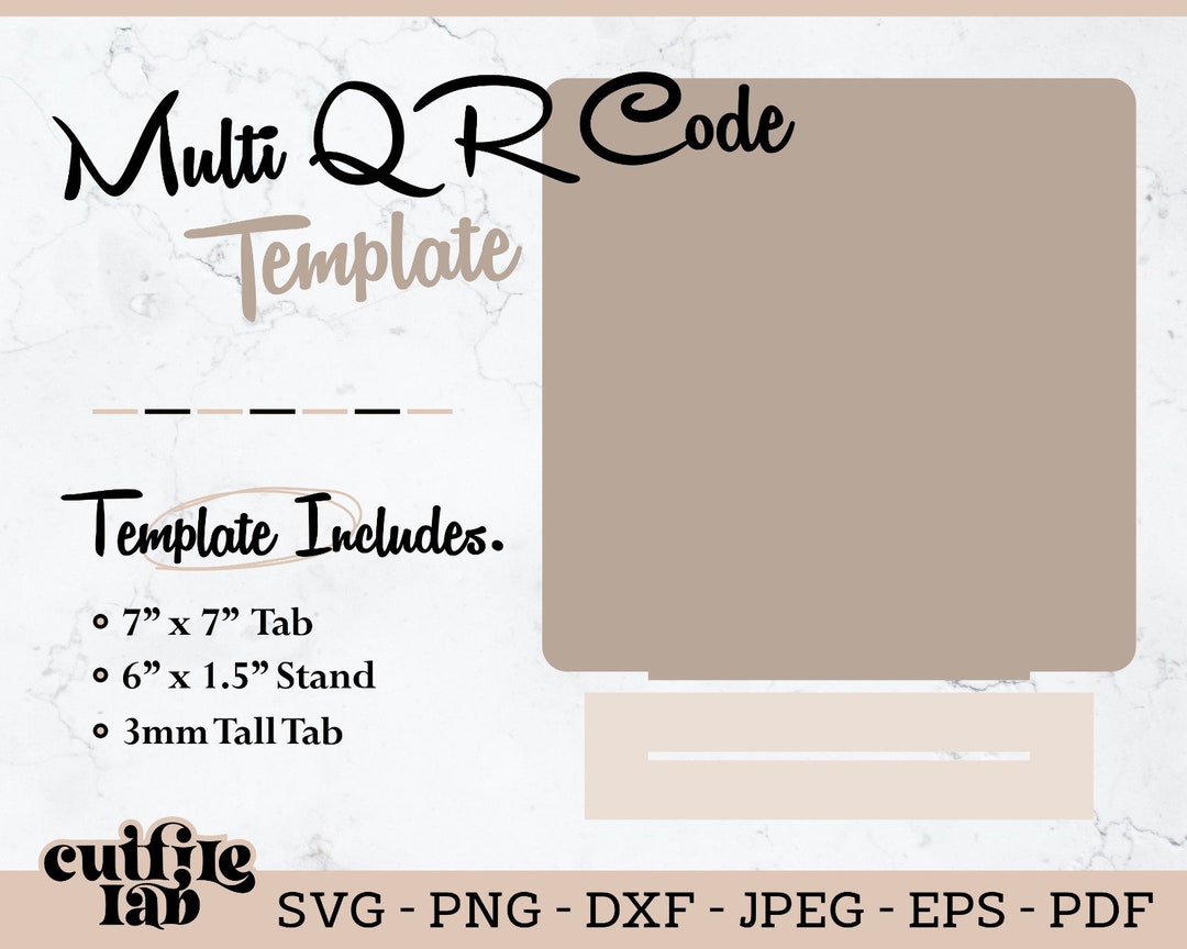 Multi QR Code Business Social Media Sign | Sign Template | Salon Sign ...