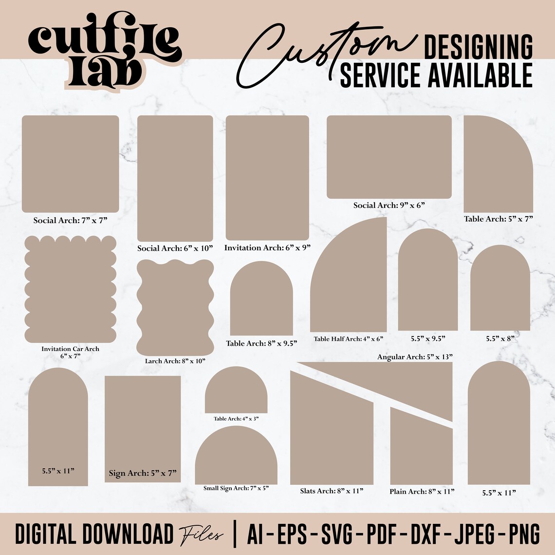 Arch Template SVG Bundle, Wedding Invitation Sign (digital Download) - Etsy