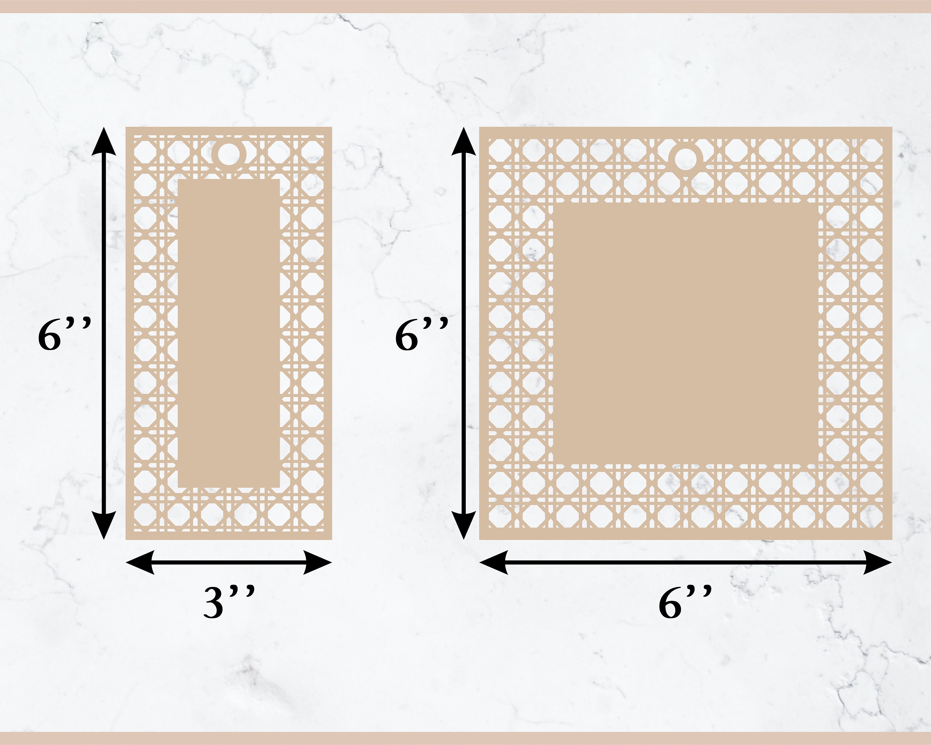 Cane Stocking Template, Rattan Cane Arch Sign Backer, Cane Sign Backer ...