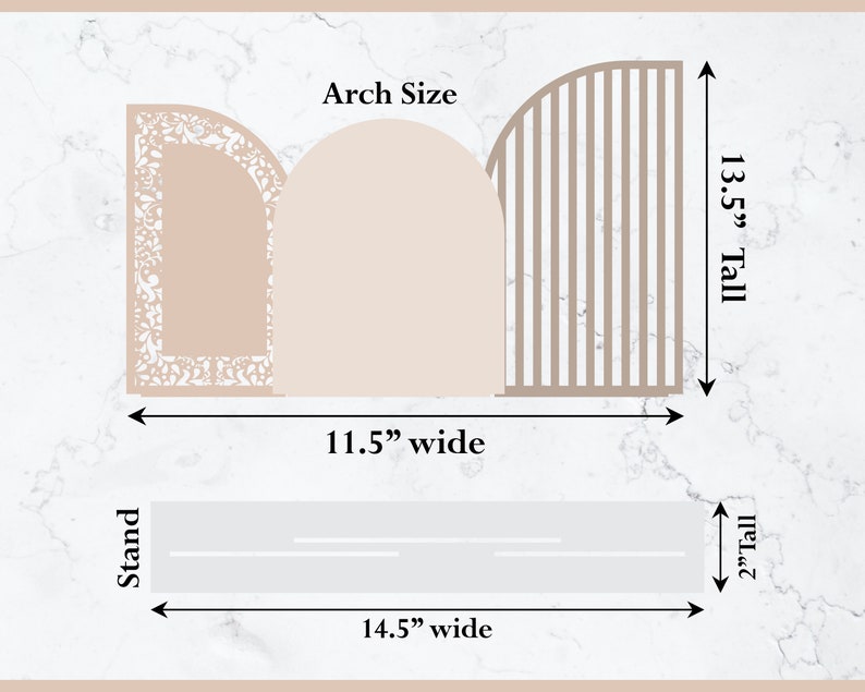 Rattan Arches Svg, Full Arches Sign SVG, Wedding Template, Laser Cut ...