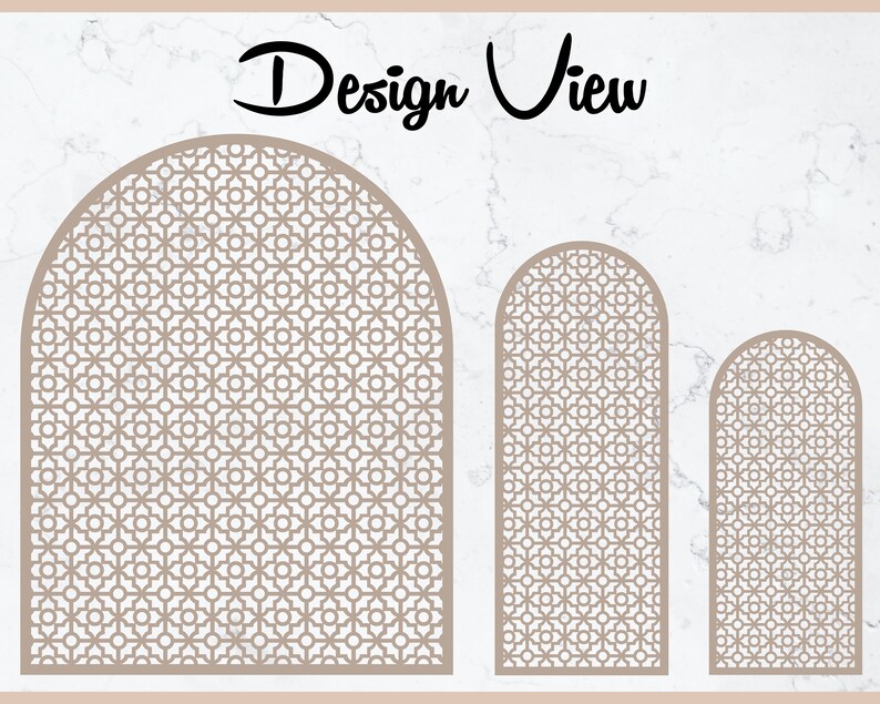 Arch Template SVG, Half and Full Arch Wedding Invitation, Rippled Arch ...