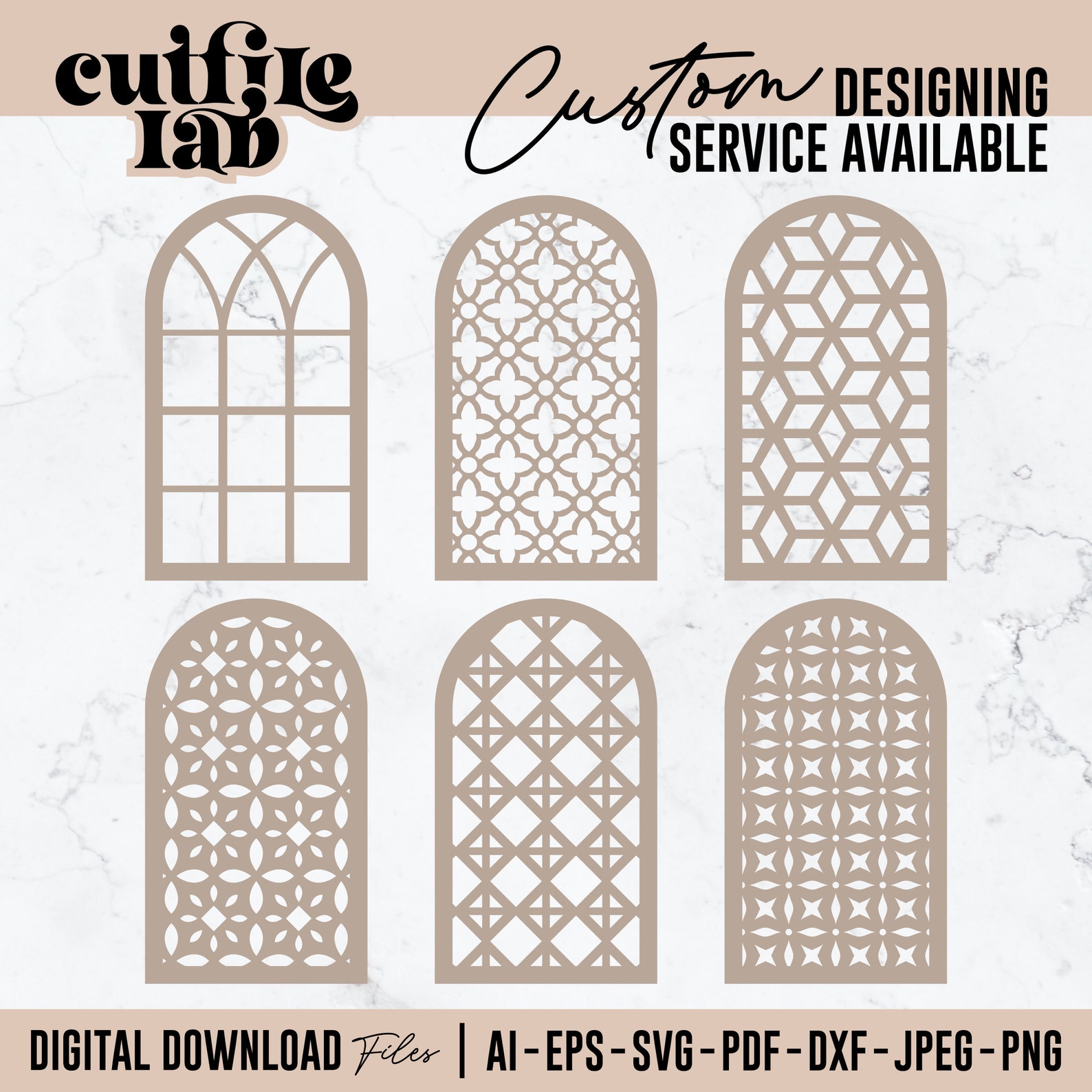 Cathedral Window SVG, Islamic Window SVG, Arch Design, Wooden Arch ...