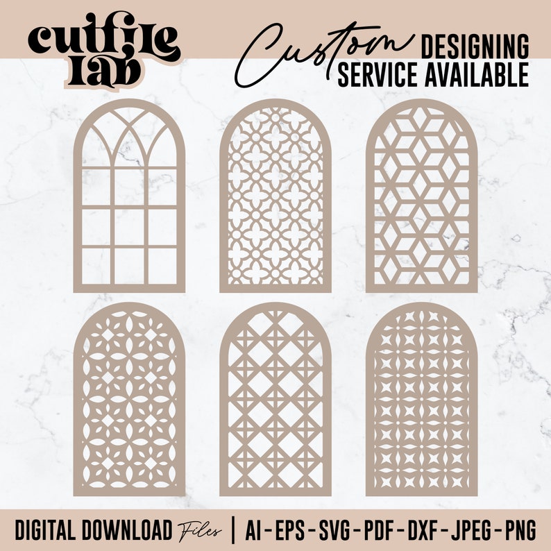 Cathedral Window SVG, Islamic Window SVG, Arch Design, Wooden Arch ...