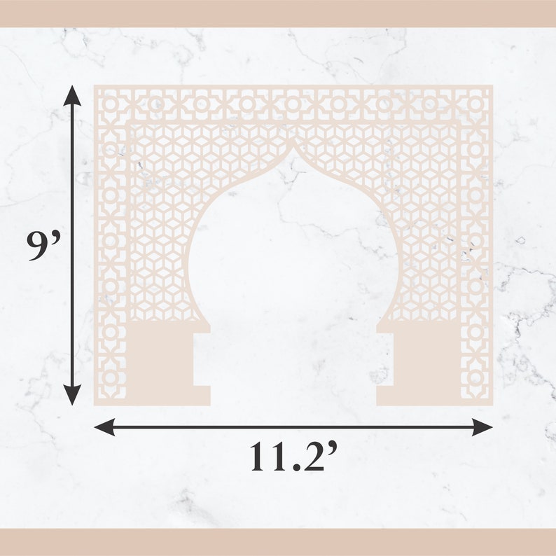Islamic Pattern Arch SVG, Moorish Arch Svg, Islamic Art Laser Cut File ...