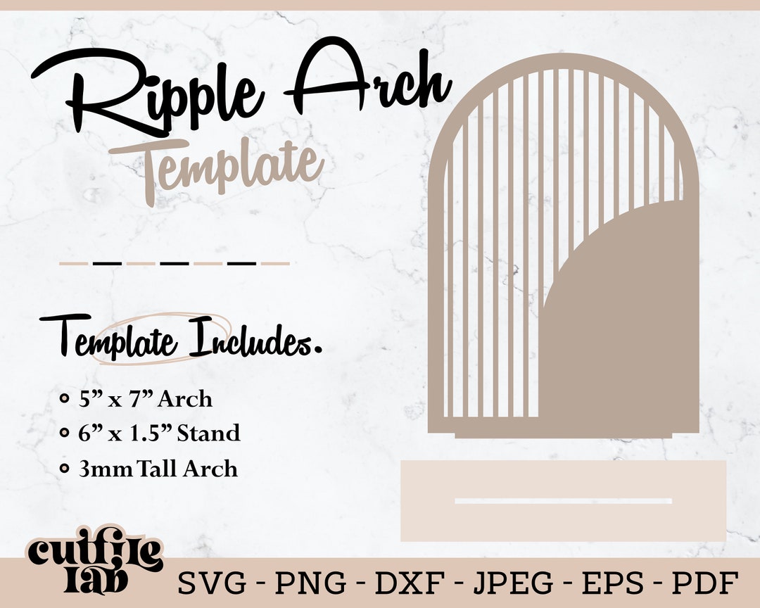 Ripple Arch SVG Vorlage | "Hochzeit Tischnummer, ""Gateway"" Zeichen ...
