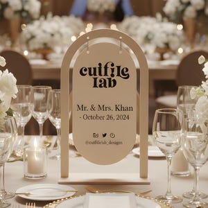 Arch Table Sign Svg, Wedding, Salon, Business QR Code (digital Download ...