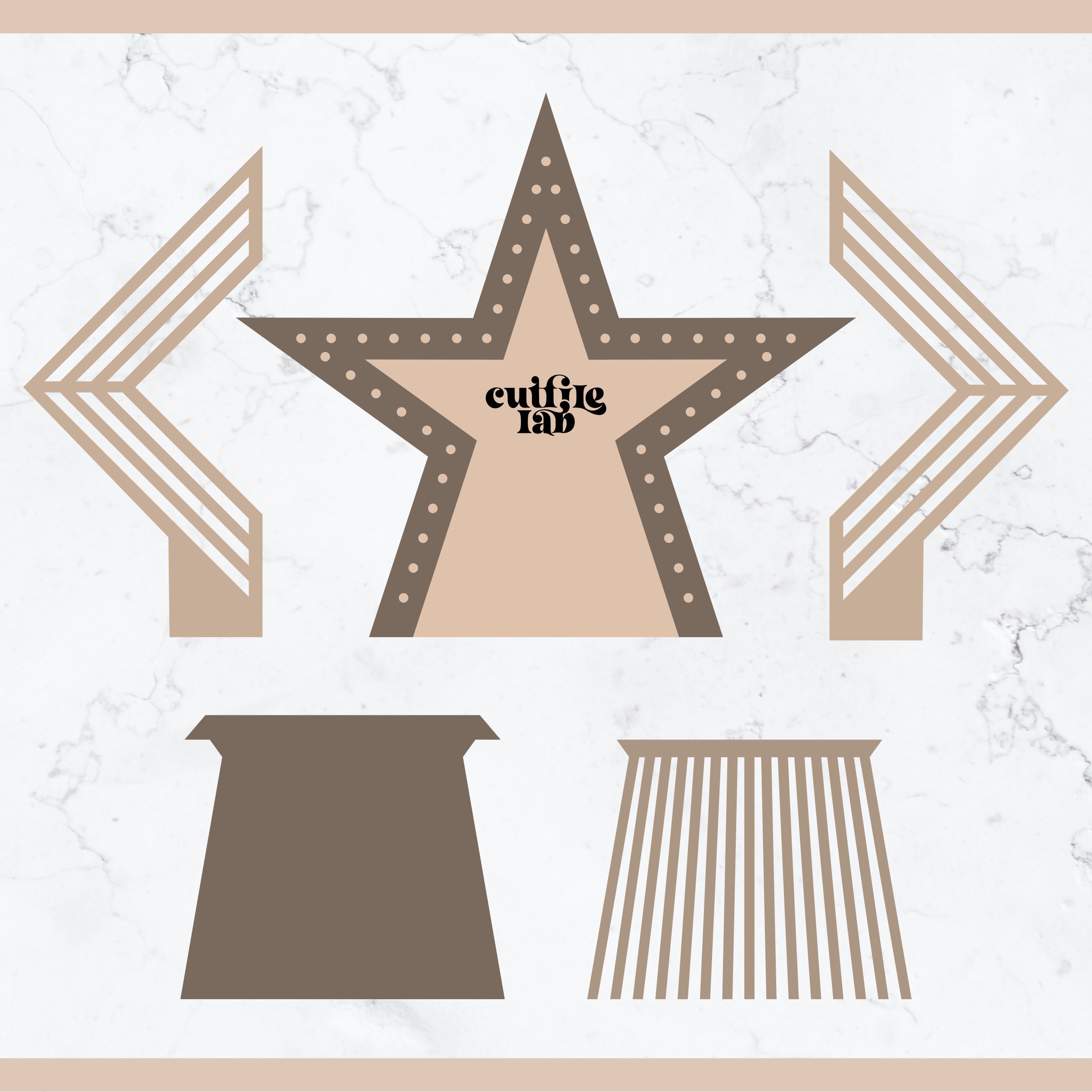 Star Backdrop Svg, Birthday Decor Svg, Wedding Backdrop Template ...