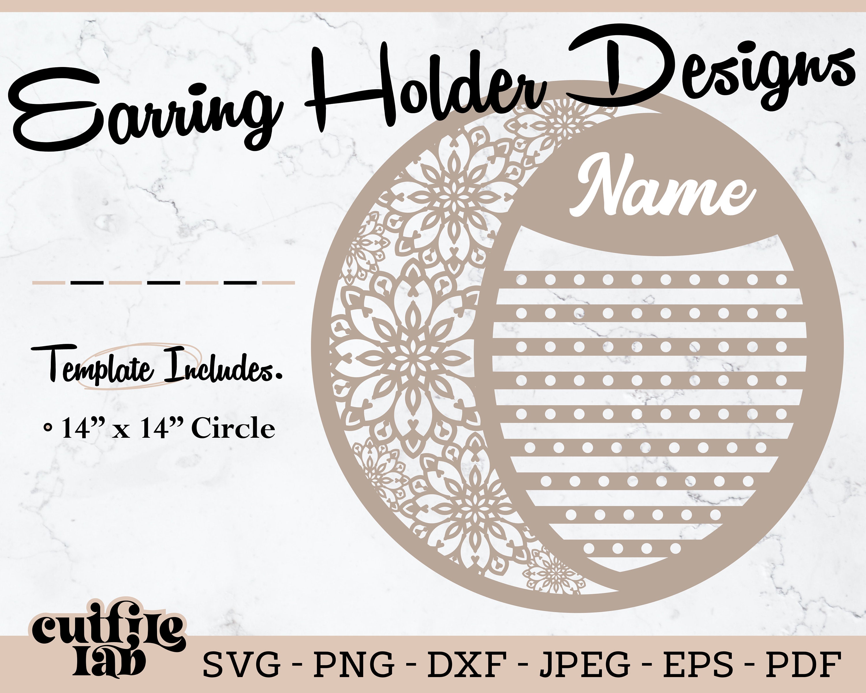 Earring Holder Svg, Earring Stand Svg, Earring Stand, Earring Display ...