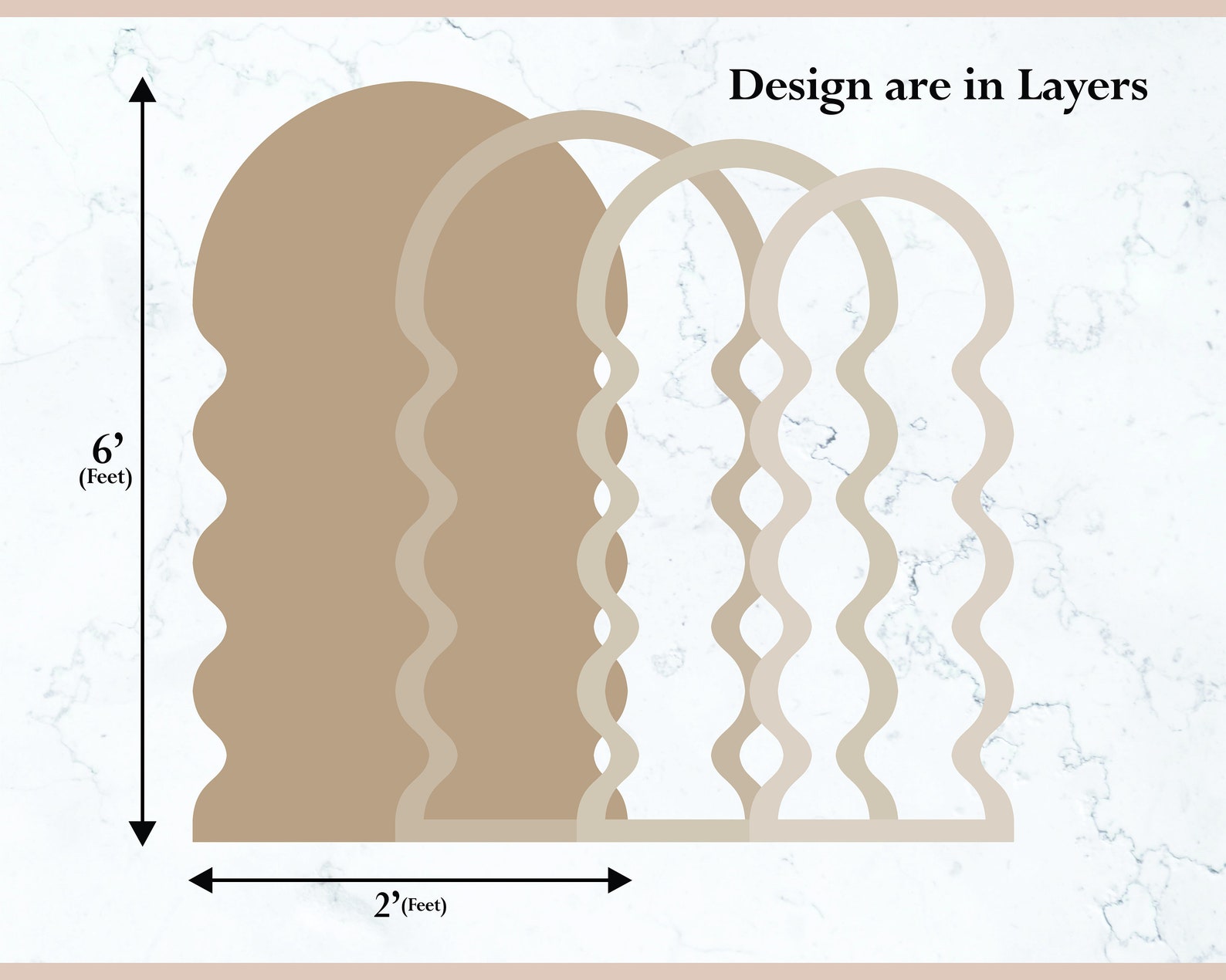 Unique Circle Backdrop Svg, Wavy Arch, Creative Event Backdrop Design ...