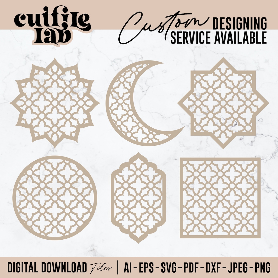 Islamic Pattern Arch SVG, Moon Arch Svg, Moorish Arch Svg,seamless ...