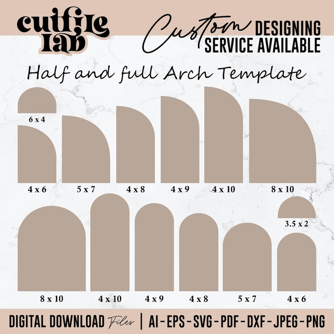 Arch Template SVG, Wedding Invitation Sign (digital Download) - Etsy