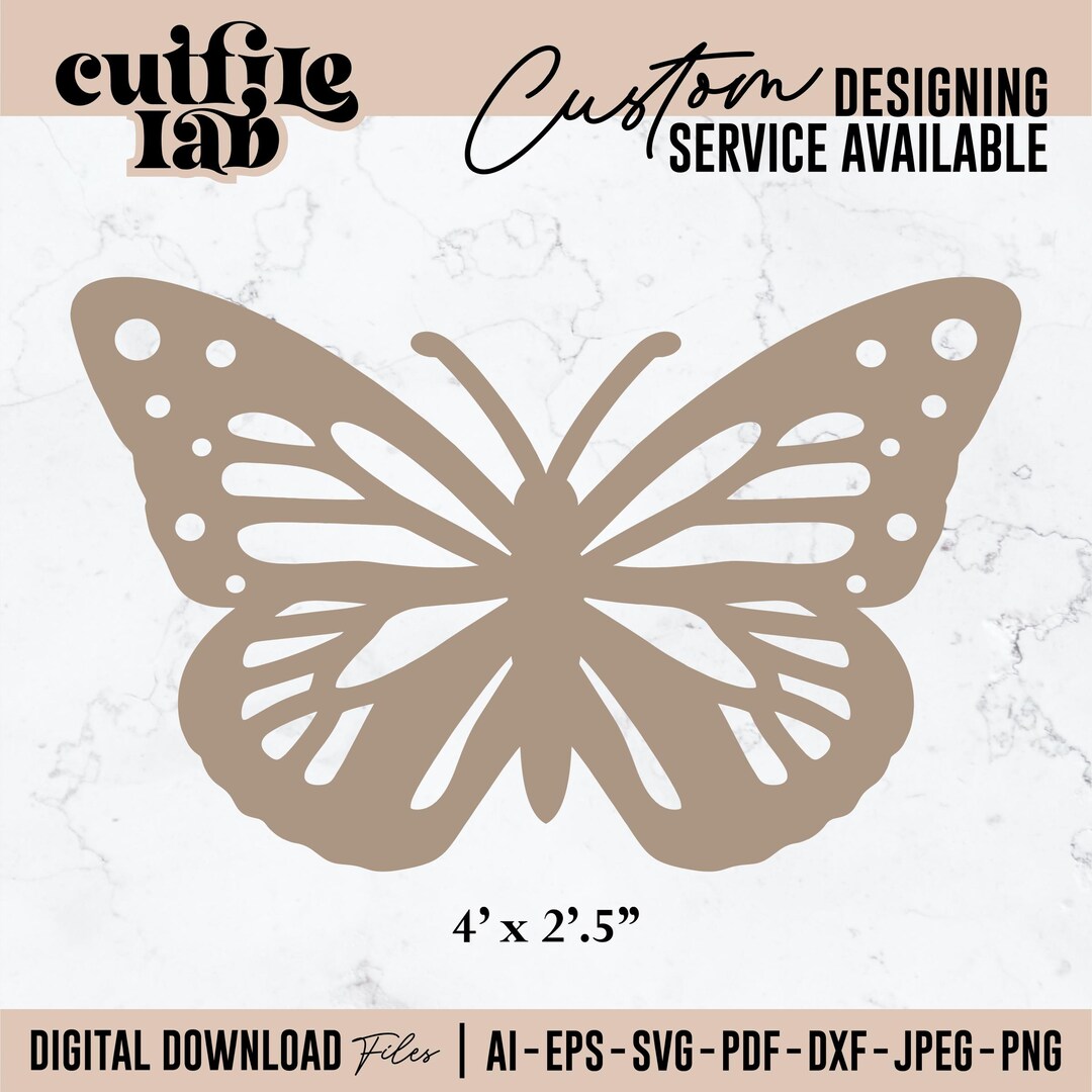 Butterfly Laser Cut File, Event Décor, Wedding Décor, Laser Cut File ...