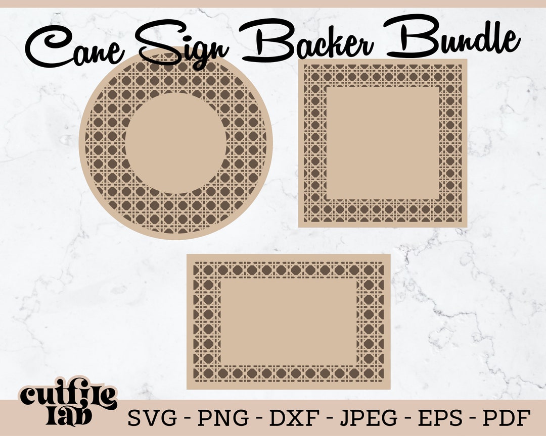 Rattan Cane SVG, Rattan Cane Arch Sign Backer, Cane Sign Backer Bundle ...