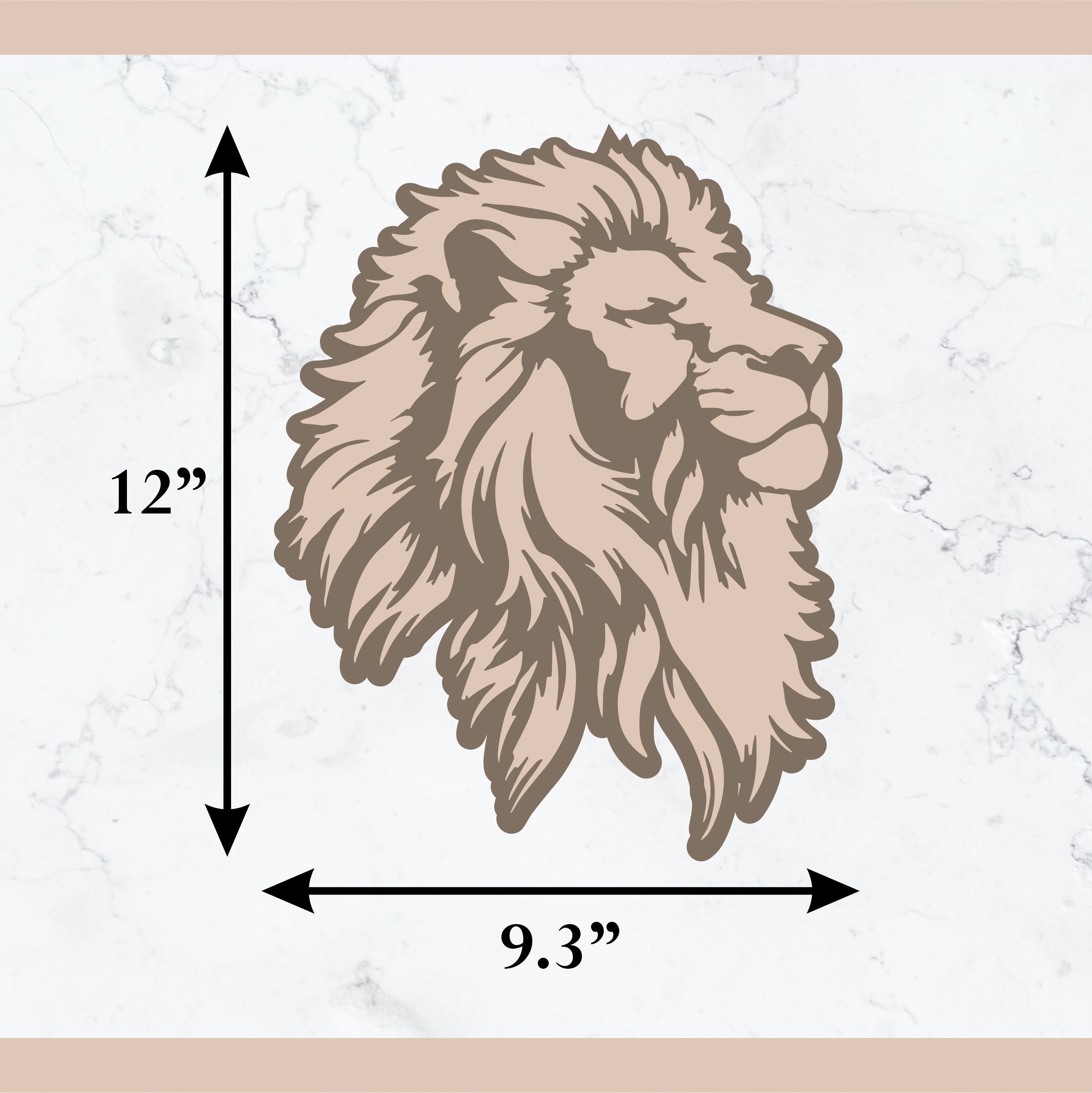 Lion Layered Template, Rattan Lion SVG, Jungle Animal, Nursery Decor ...
