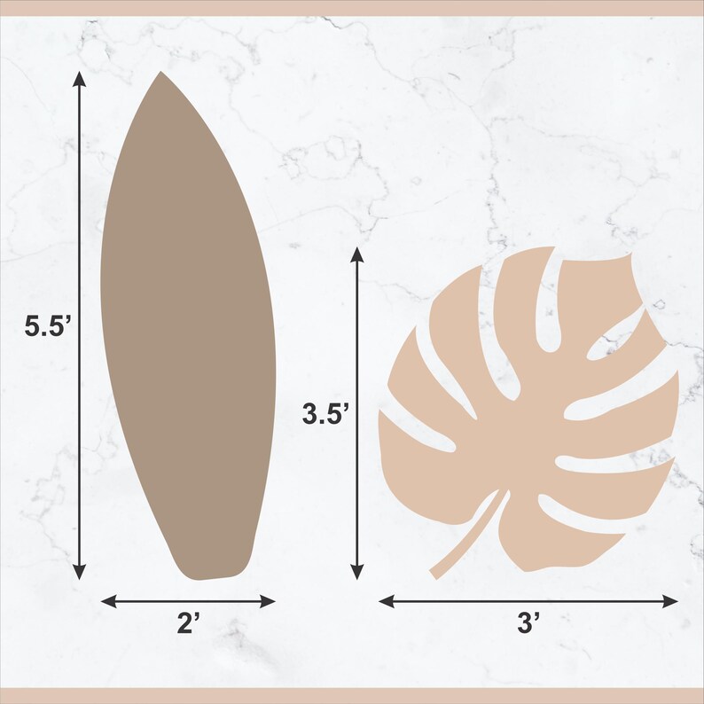 Tropical Birthday Backdrop SVG Template, Event Arch Decor (digital ...