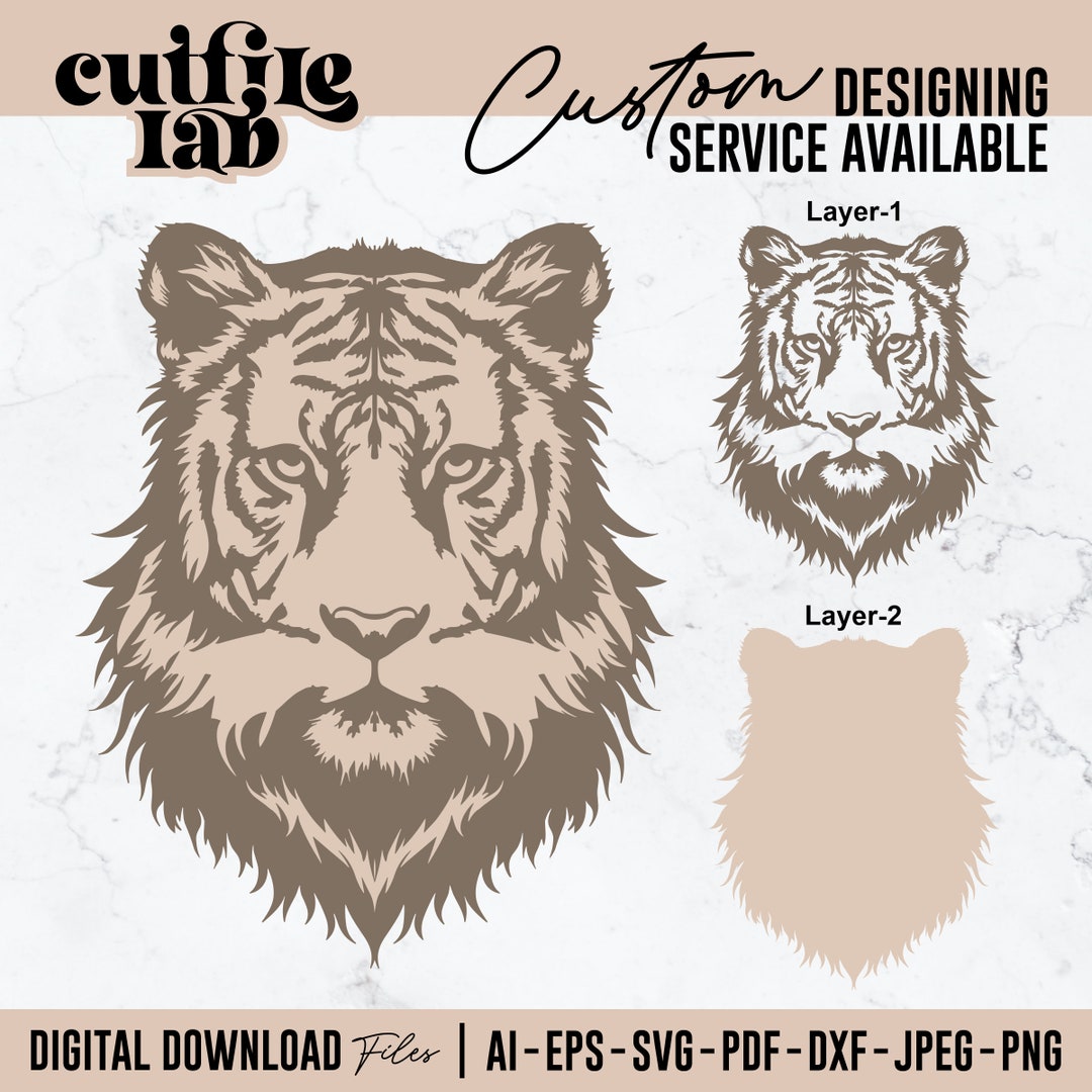 Boho Tiger Face Template, Rattan Tiger Face, Safari Animal, Nursery ...