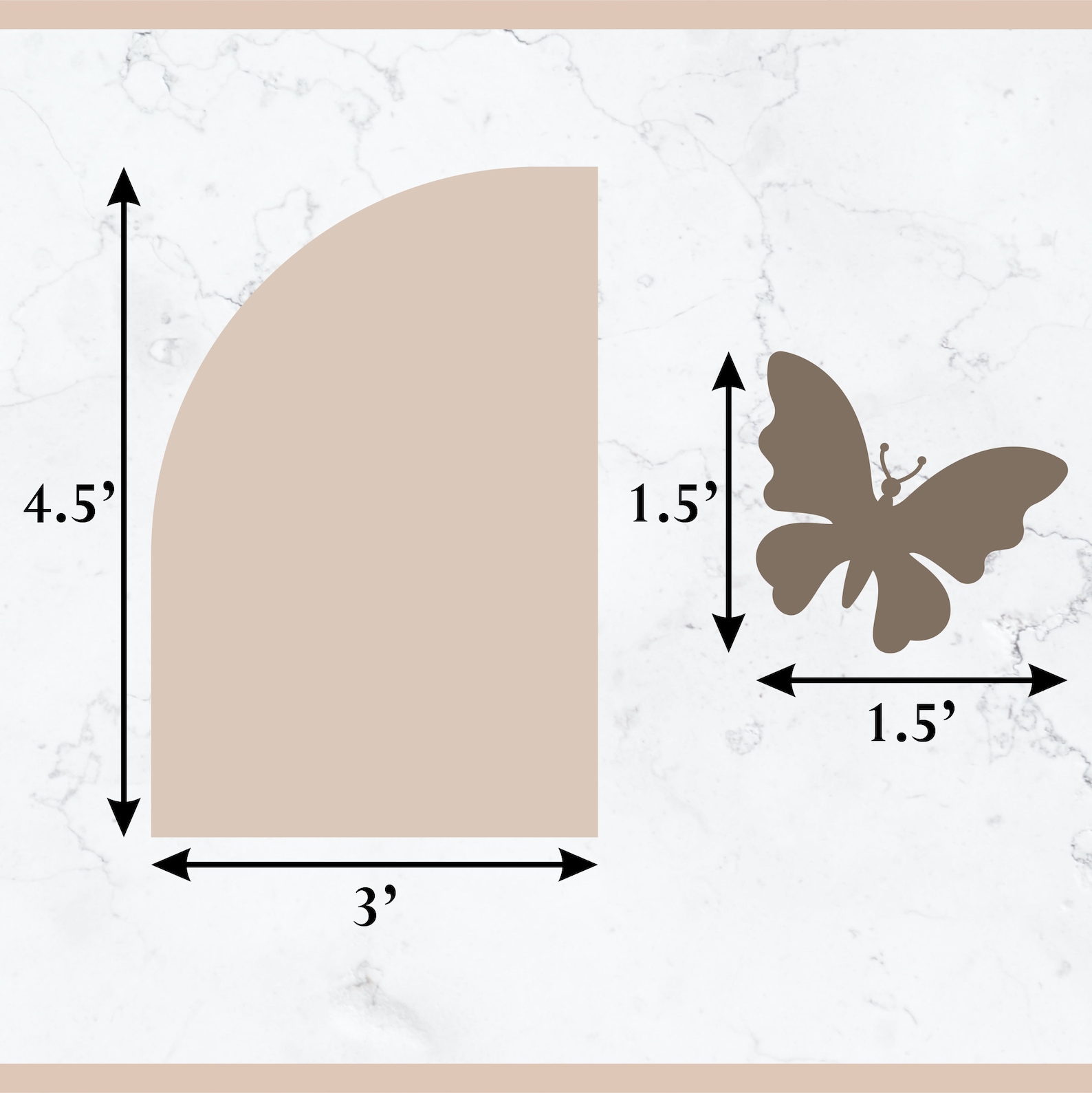 Butterfly Arch Backdrop Template, Wedding, Birthday (digital Download ...