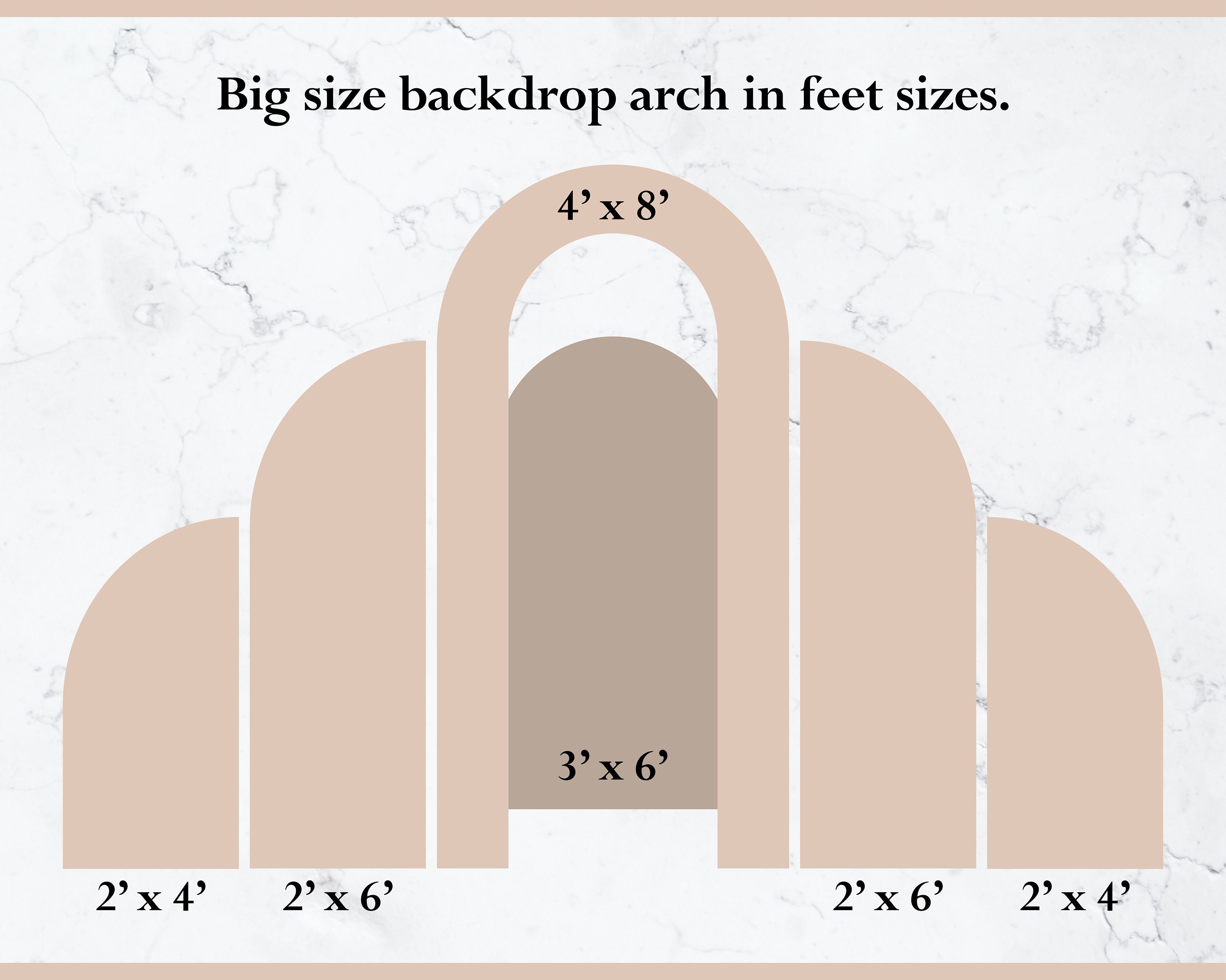 5 Piece Wedding Arch Backdrop, Arch Template Svg Designs, Arch Svg Cut ...