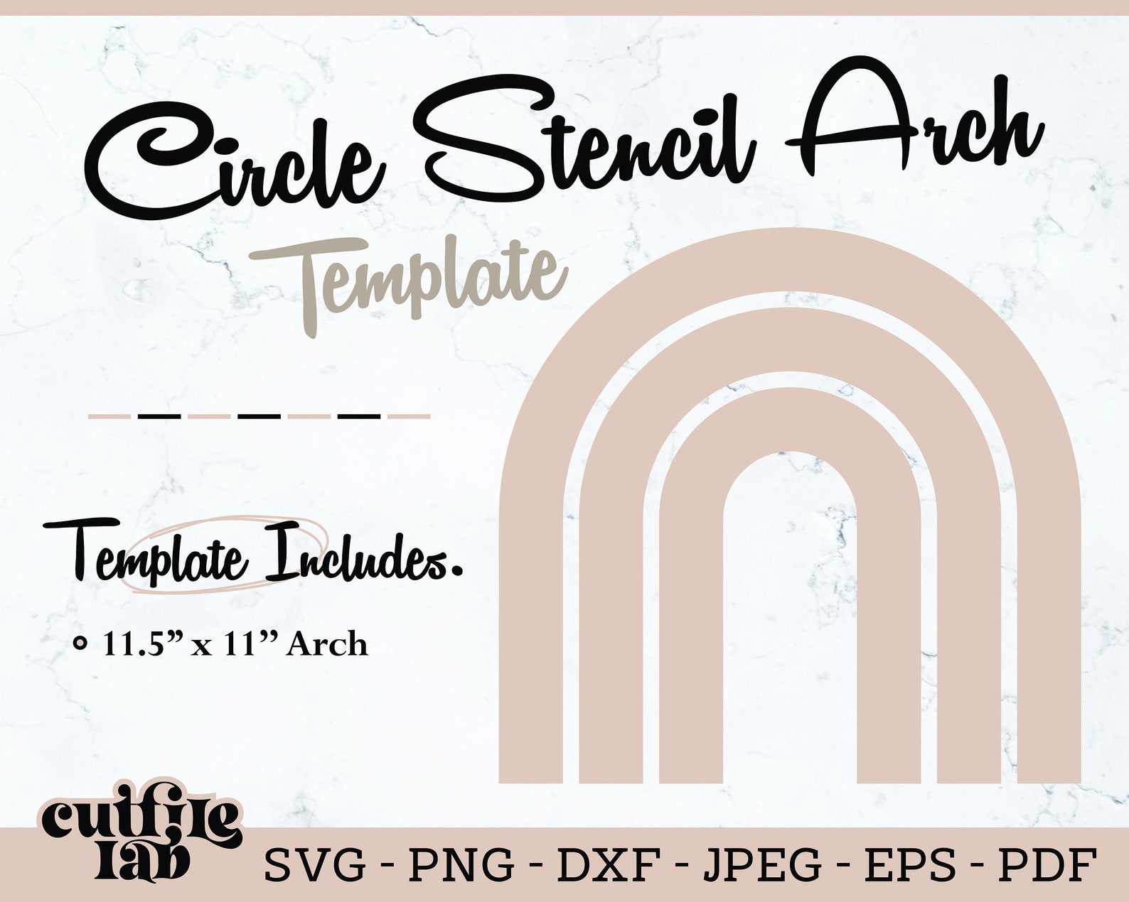 Circle Stencil Arch Svg, Chair Arch Design, Decoration Template, Laser ...