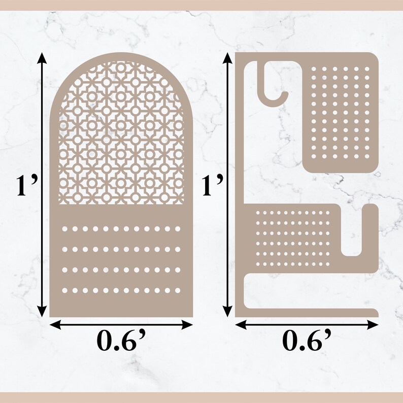 Earring Stand Svg, Earring Holder Svg, Earring Stand, Earring Display ...