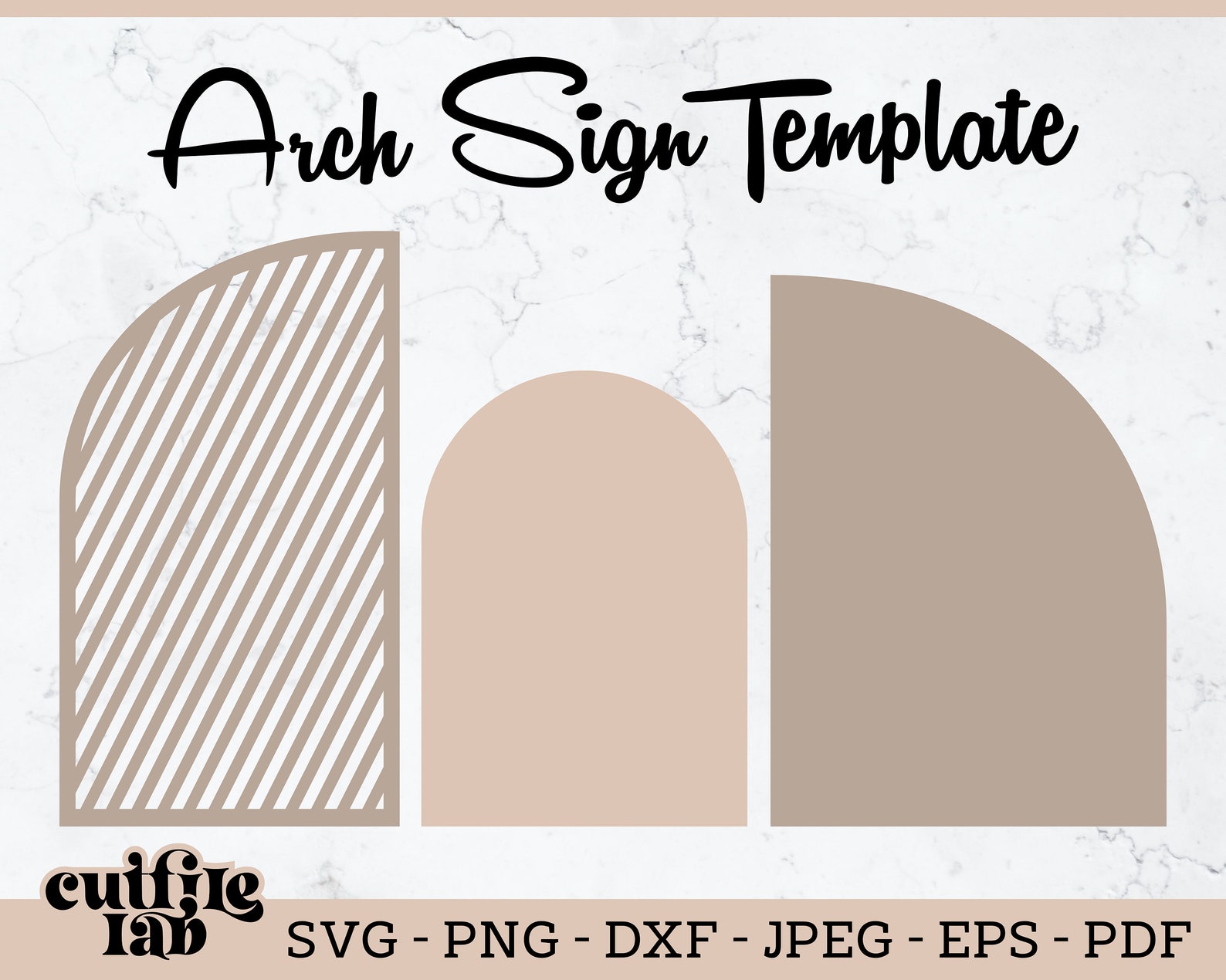 Arch Sign SVG Template, Wedding Template, Laser Cut File, Vector ...